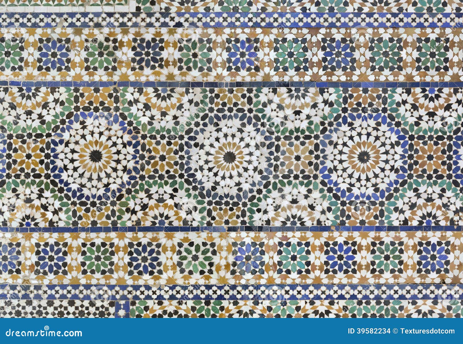 Moroccan Zellige tile stock photo. Image of background - 39582234