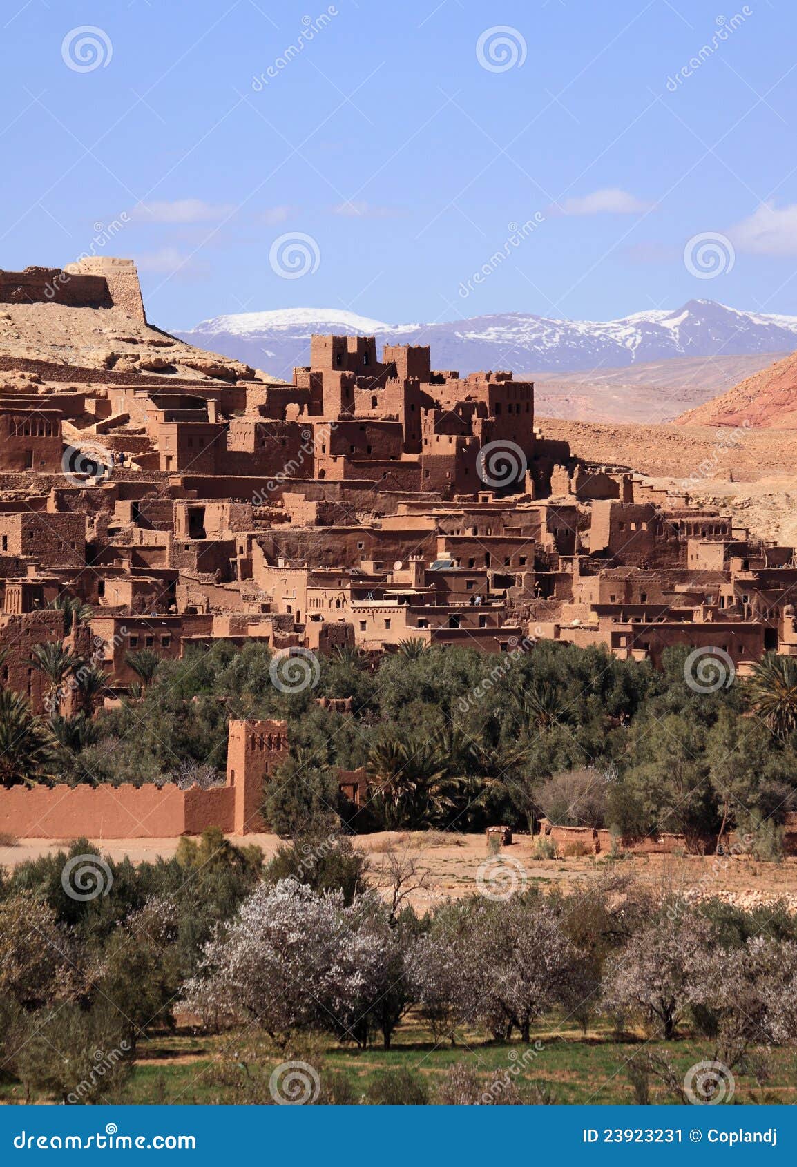 Morocco Ait Ben Haddou Ksar Stock Image - Image of adobe, marrakech ...
