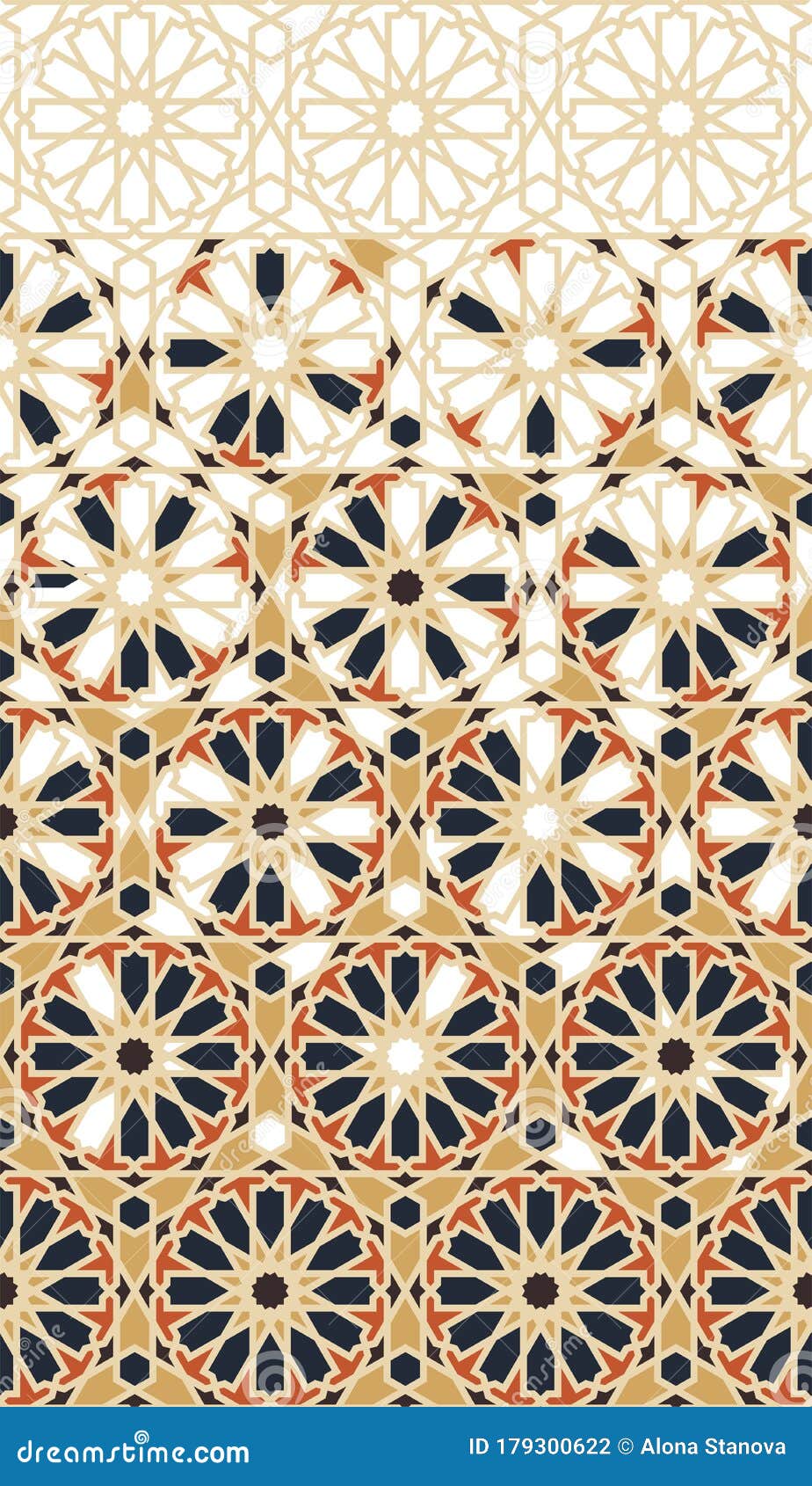 Morocco Arabesque Vector Border, Pattern. Geometric Border Pattern with ...