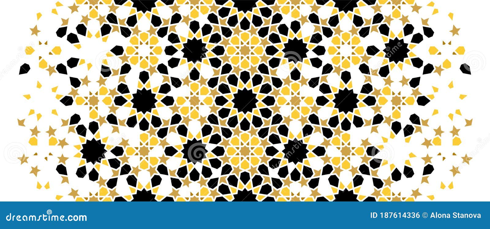 Morocco Arabesque Vector Pattern. Geometric Halftone Morocco Pattern ...