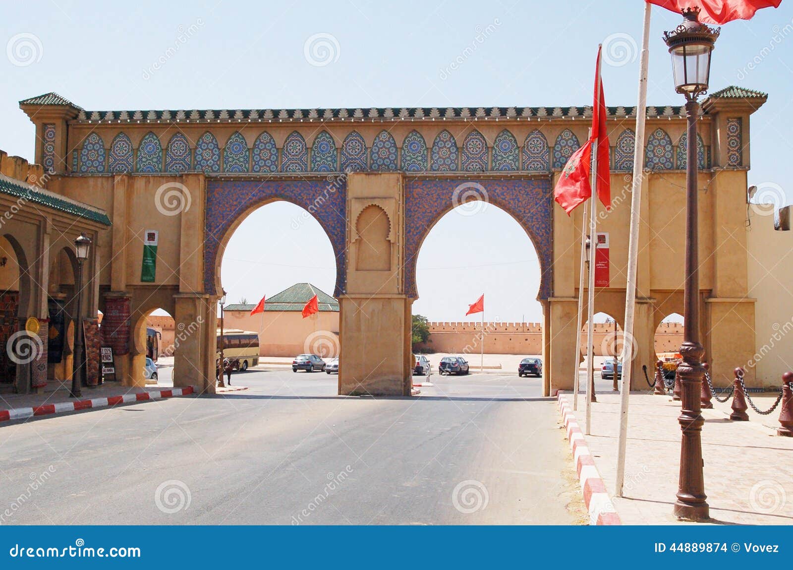 Morocco, the Beautiful Gate in Meknes Editorial Stock Image - Image of ...
