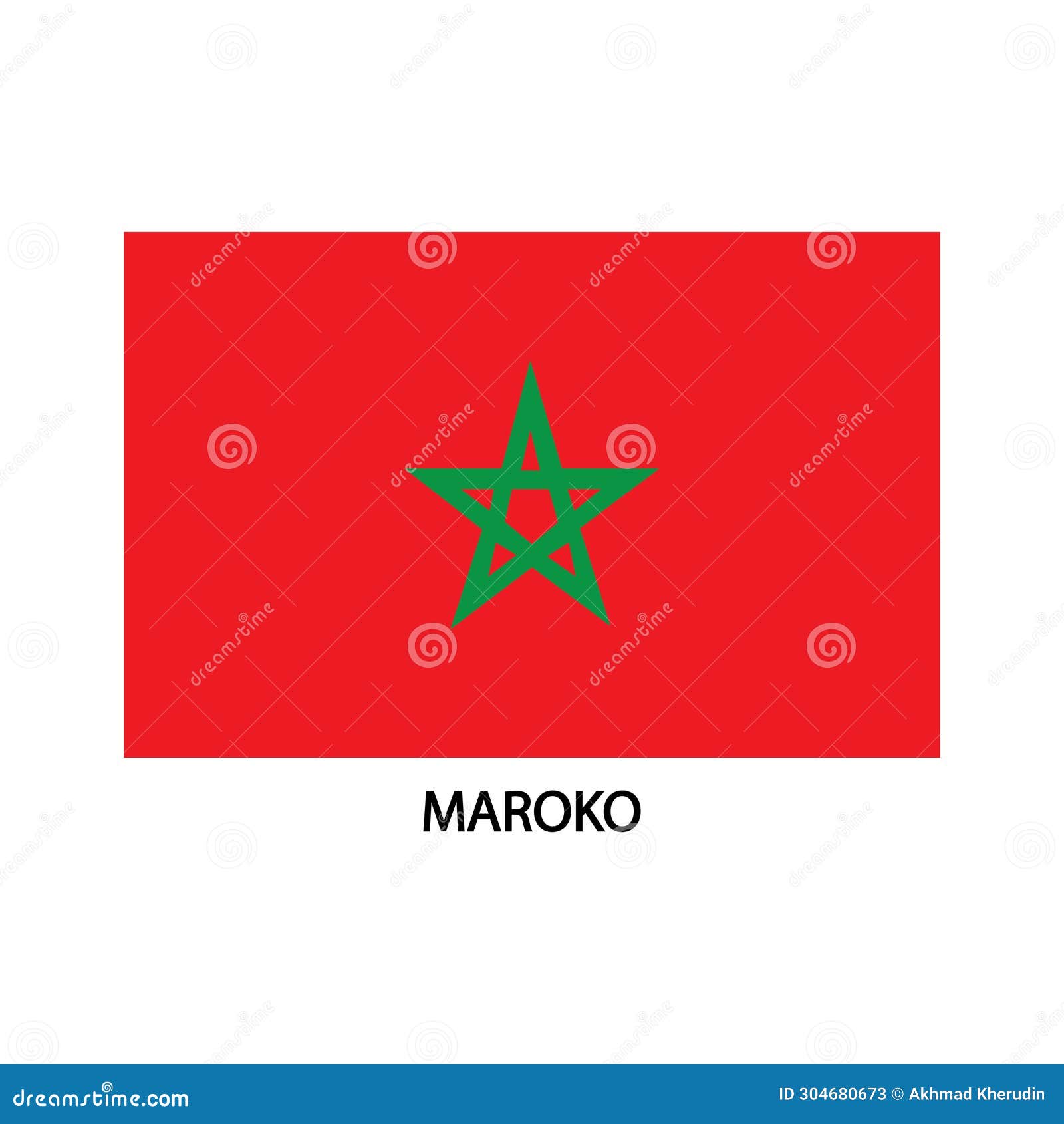 Morocco country flag stock illustration. Illustration of copy - 304680673