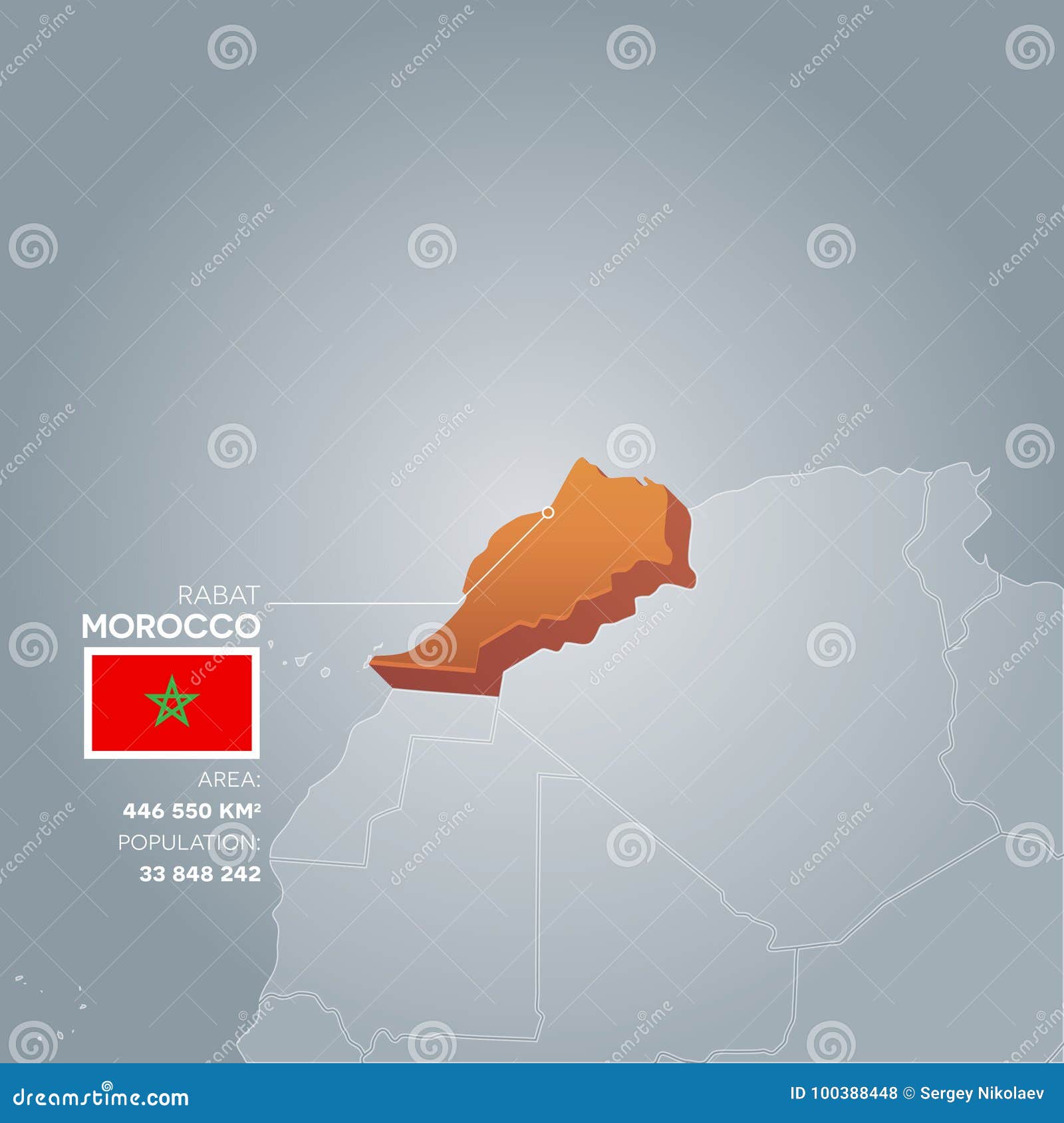 Morocco Population Map. Large Group Of People In A Shape Of Moroccan ...