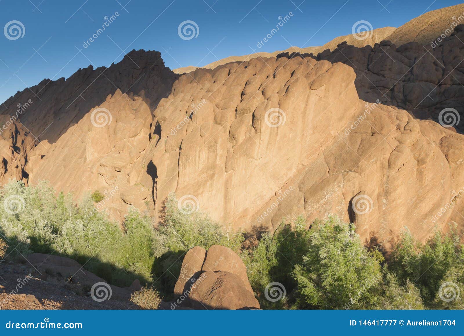 Morocco, Dades Gorge, Monkey Fingers Cliffs Stock Image - Image of ...
