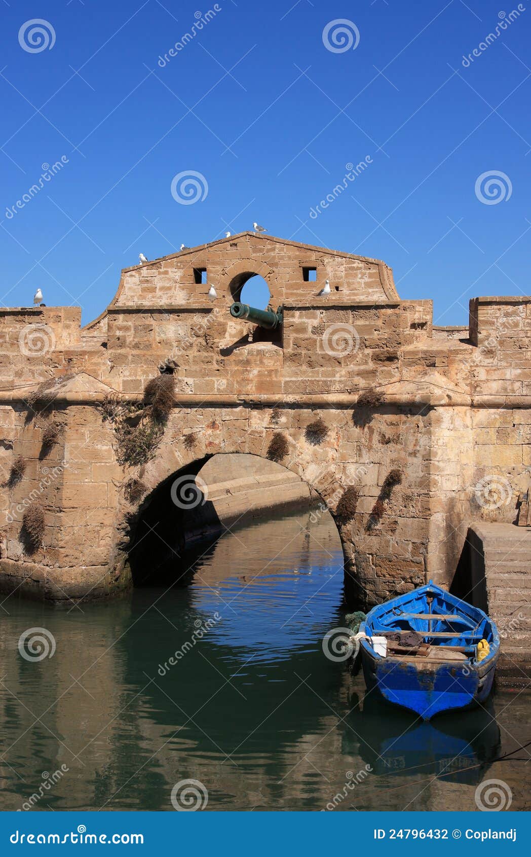 Morocco Essaouira Harbour Bridge Stock Photo - Image of bridge ...