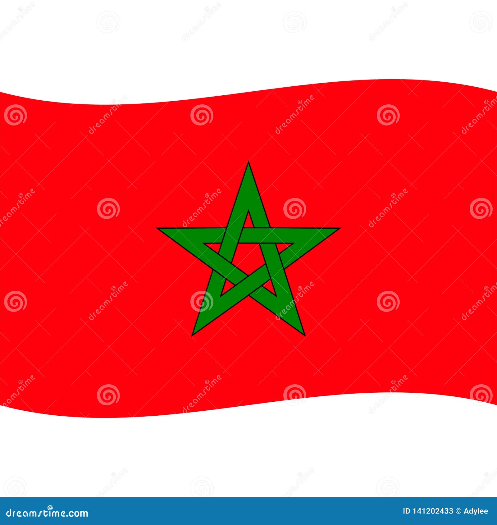 Morocco Flag Vector Isolated 2 Stock Vector - Illustration of size ...