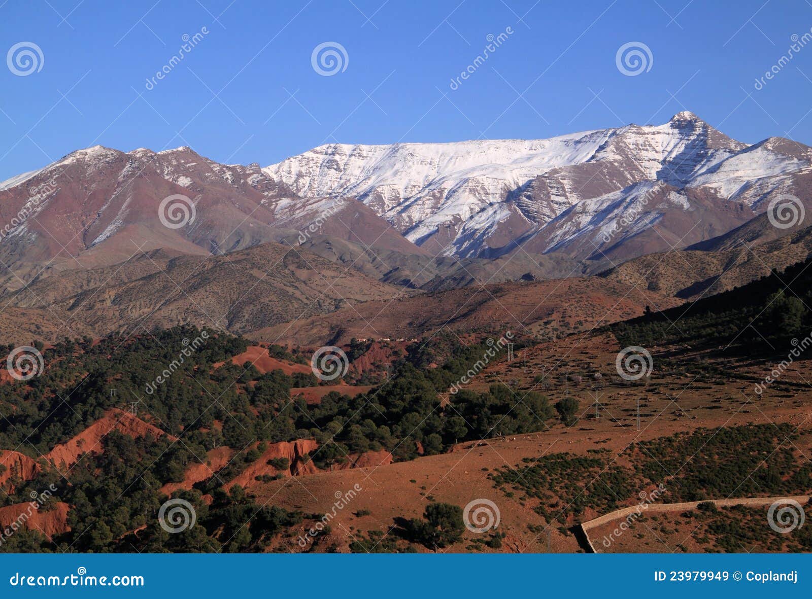 Morocco High Atlas Mountains Stock Image - Image of valley, range: 23979949
