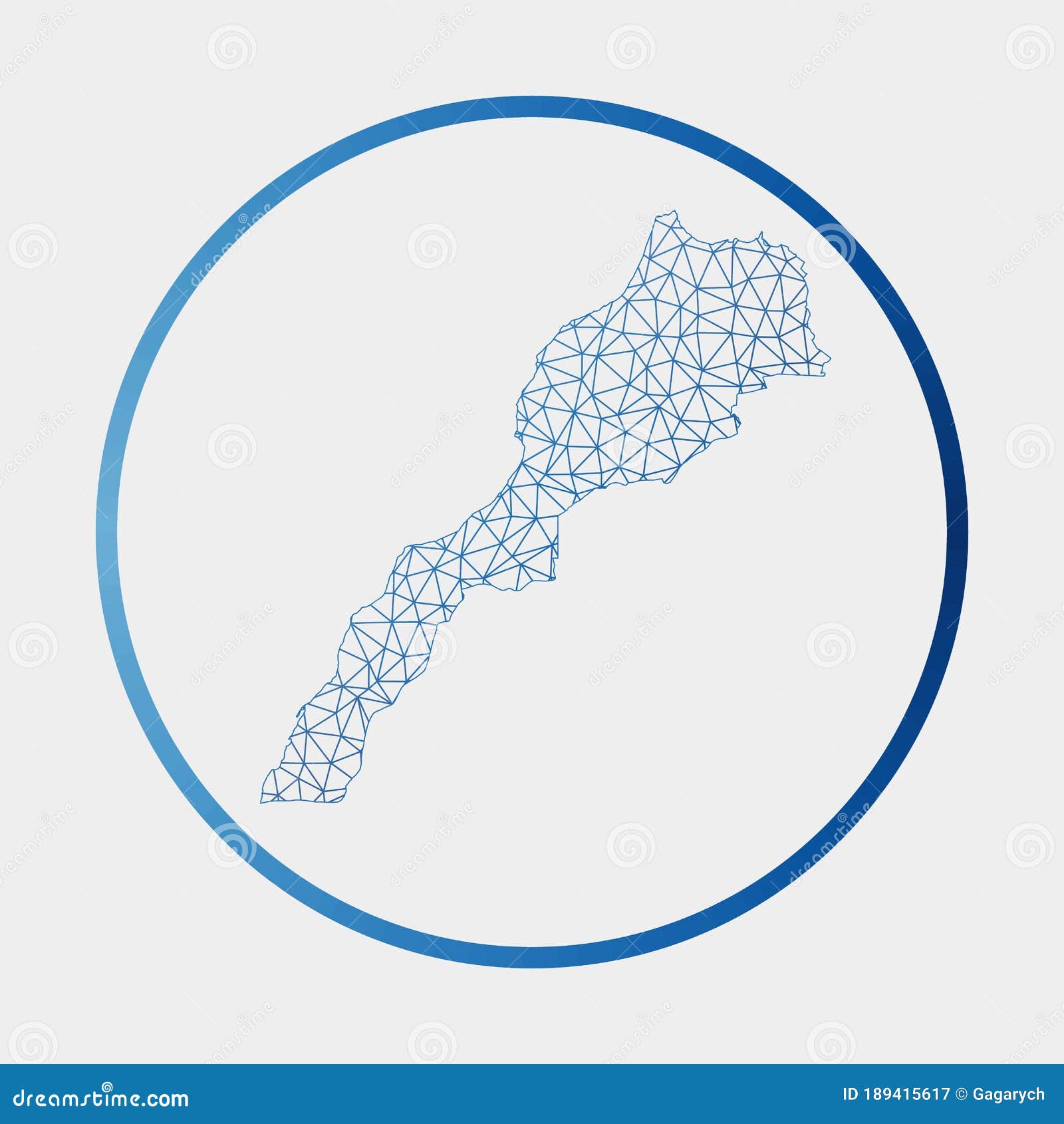 Morocco icon. stock vector. Illustration of mesh, africa - 189415617