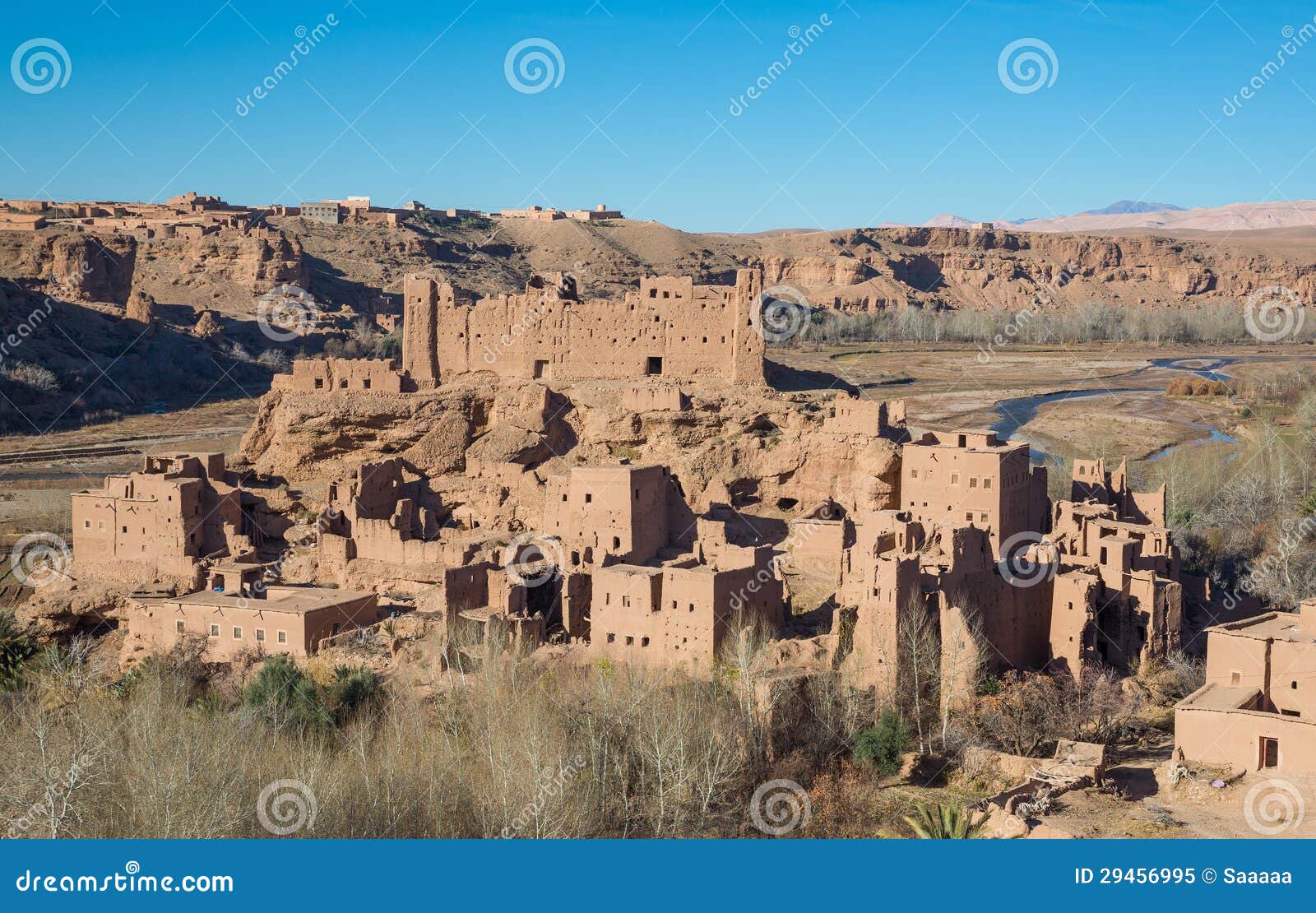Morocco Kasbah stock image. Image of desert, fortress - 29456995
