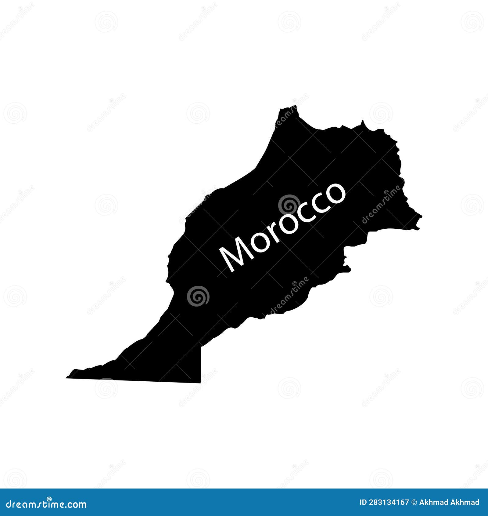 Morocco map icon stock vector. Illustration of chart - 283134167
