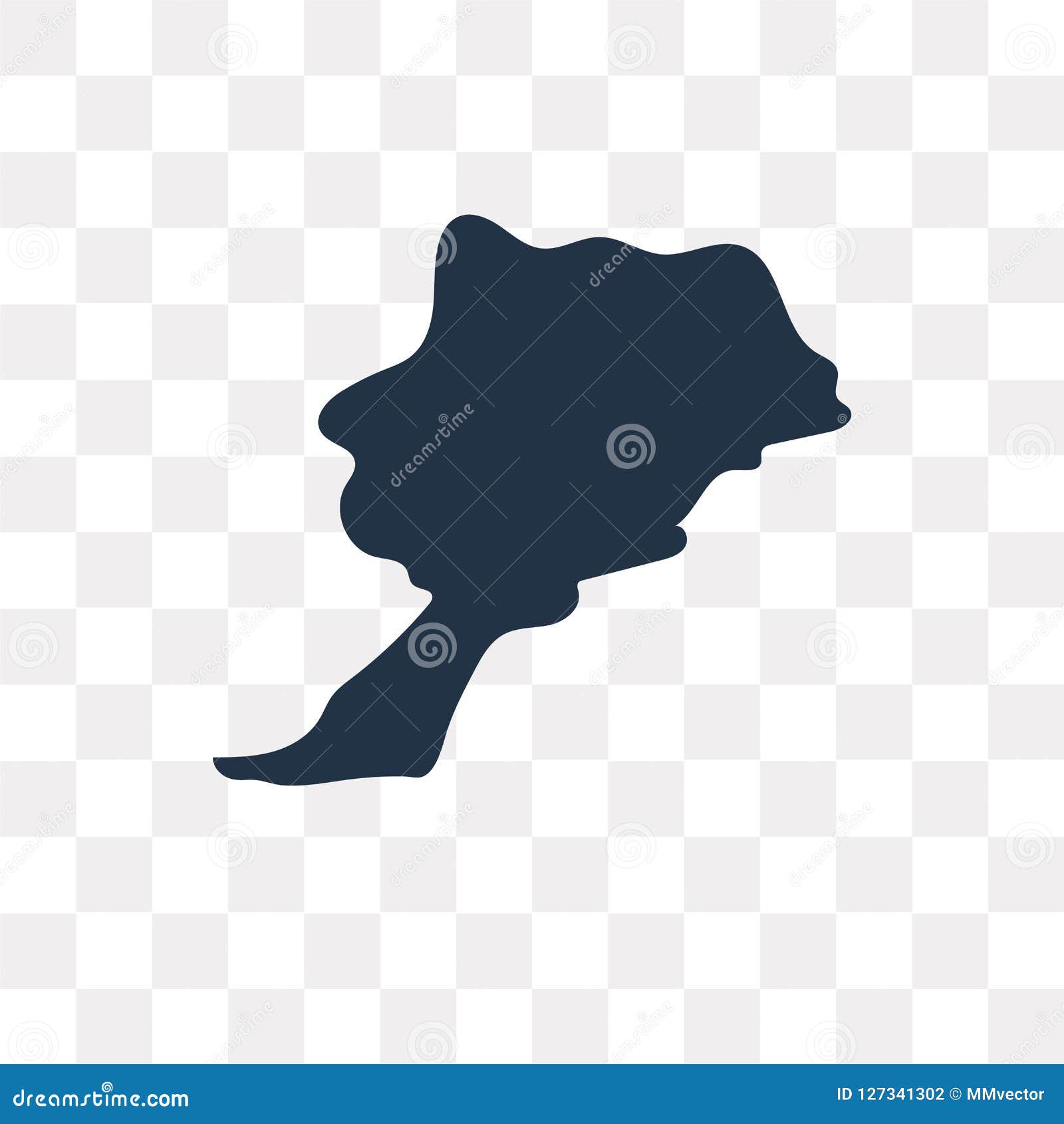Morocco Map Vector Icon Isolated On Transparent Background, Moro Stock ...