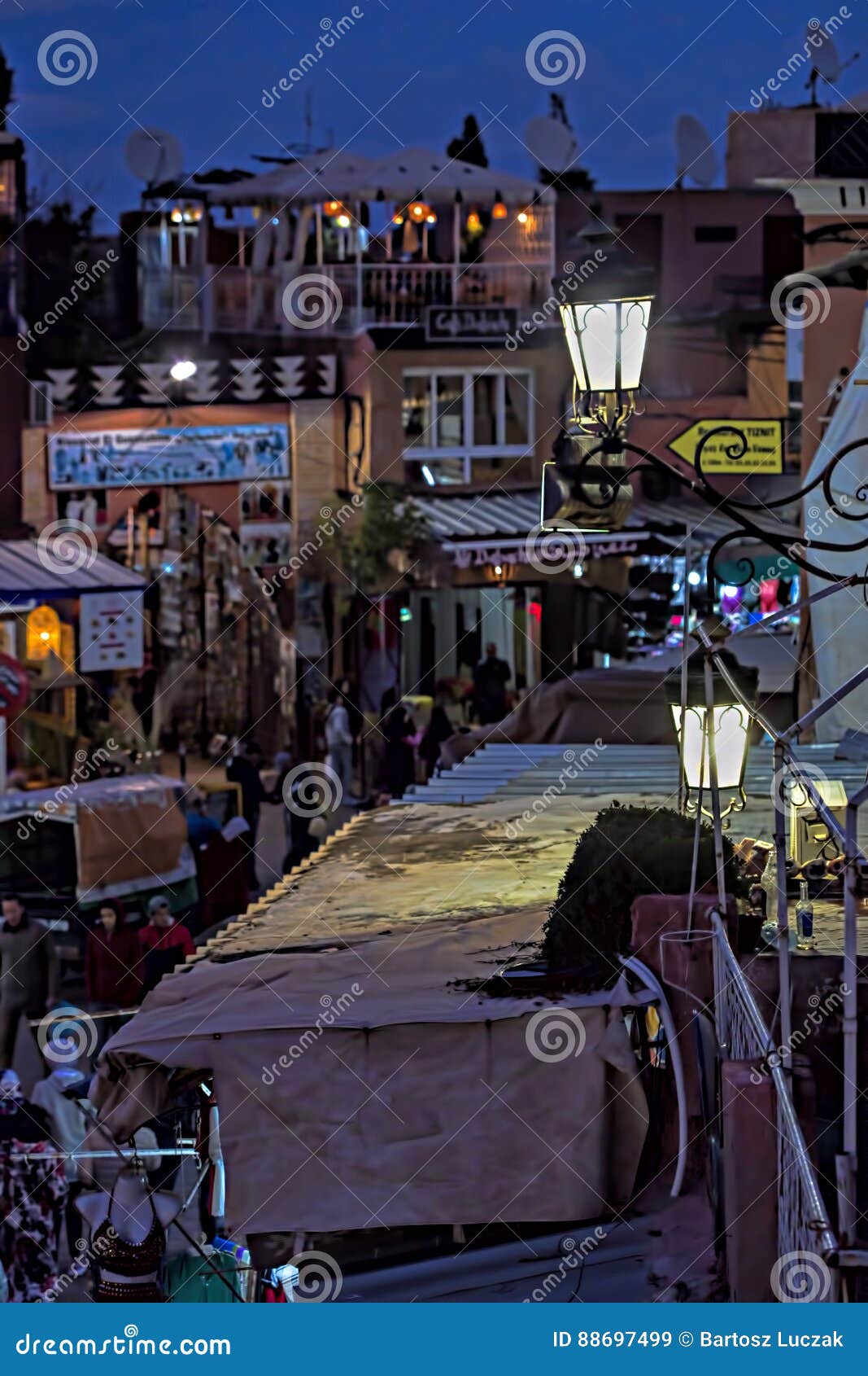 Morocco Marrakech at night editorial stock image. Image of crowd - 88697499