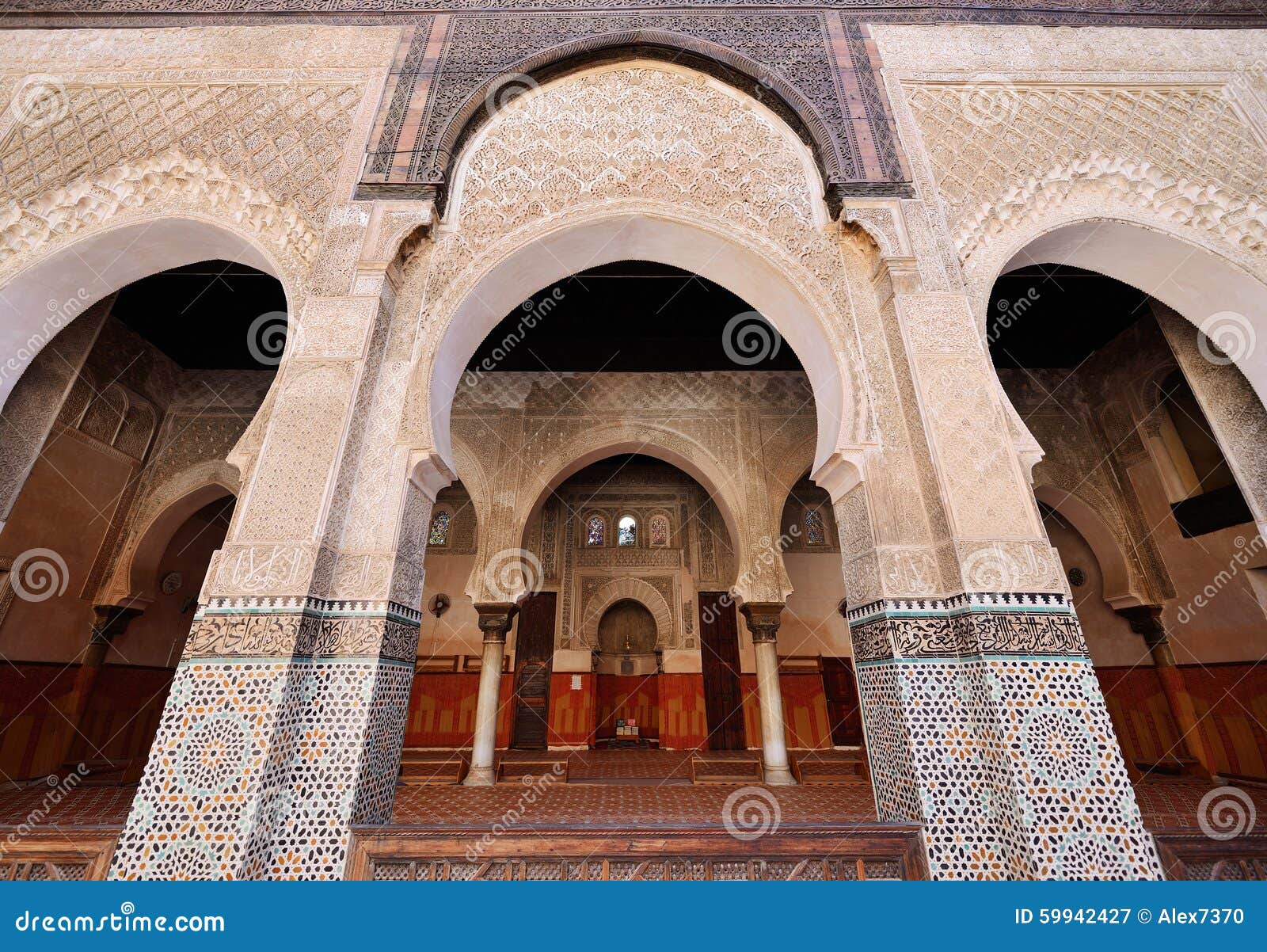 Morocco. Medersa Bou Inania in Fes Stock Image - Image of ethnicity ... Morocco. Medersa Bou Inania in Fes Stock Image - Image of ethnicity ...