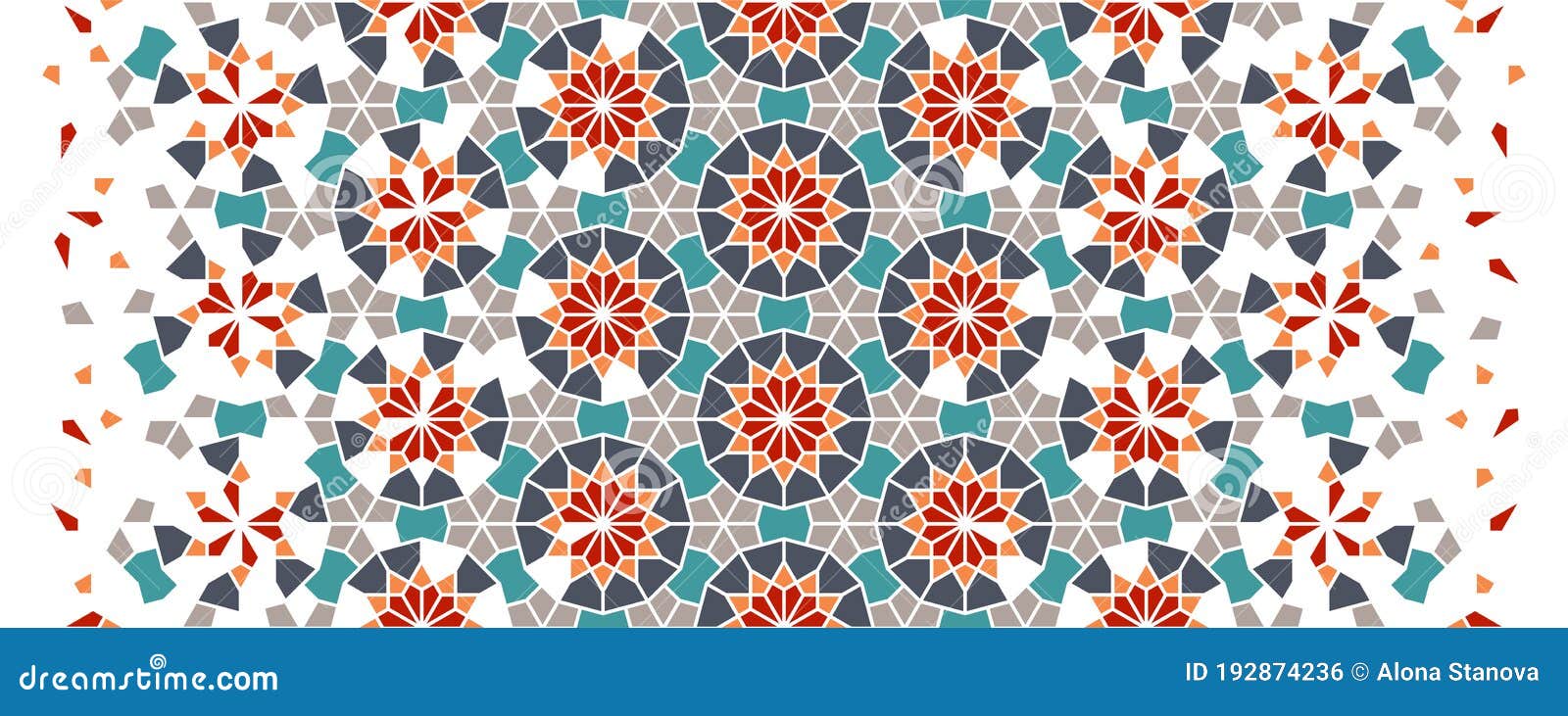 Morocco Mosaic Wallpaper,repeating Vector Border, Pattern, Background ...