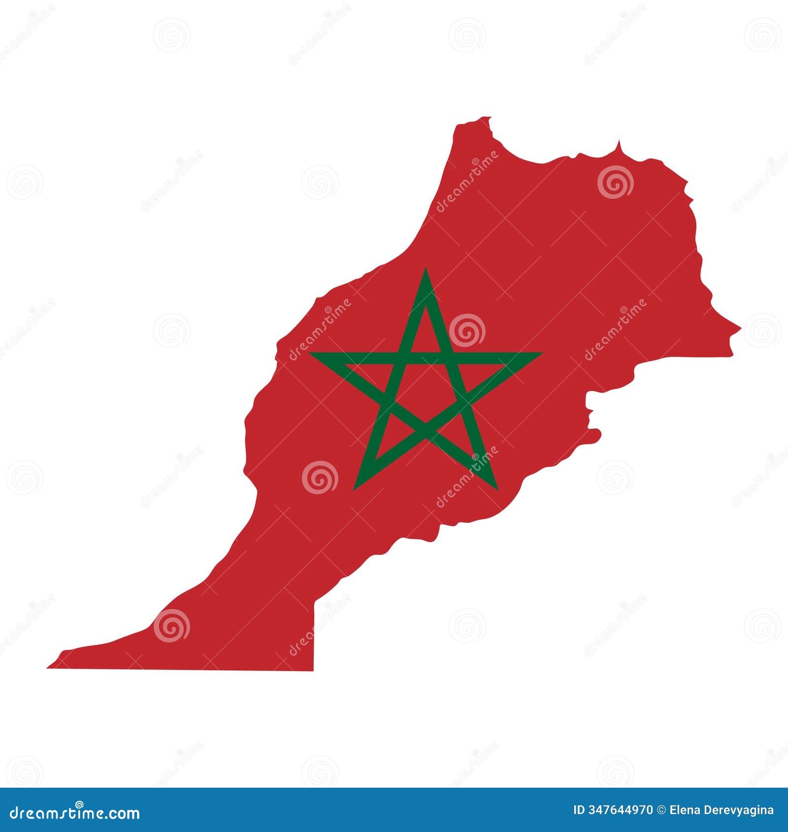 Morocco Outline Map Cartoon Vector | CartoonDealer.com #323785471