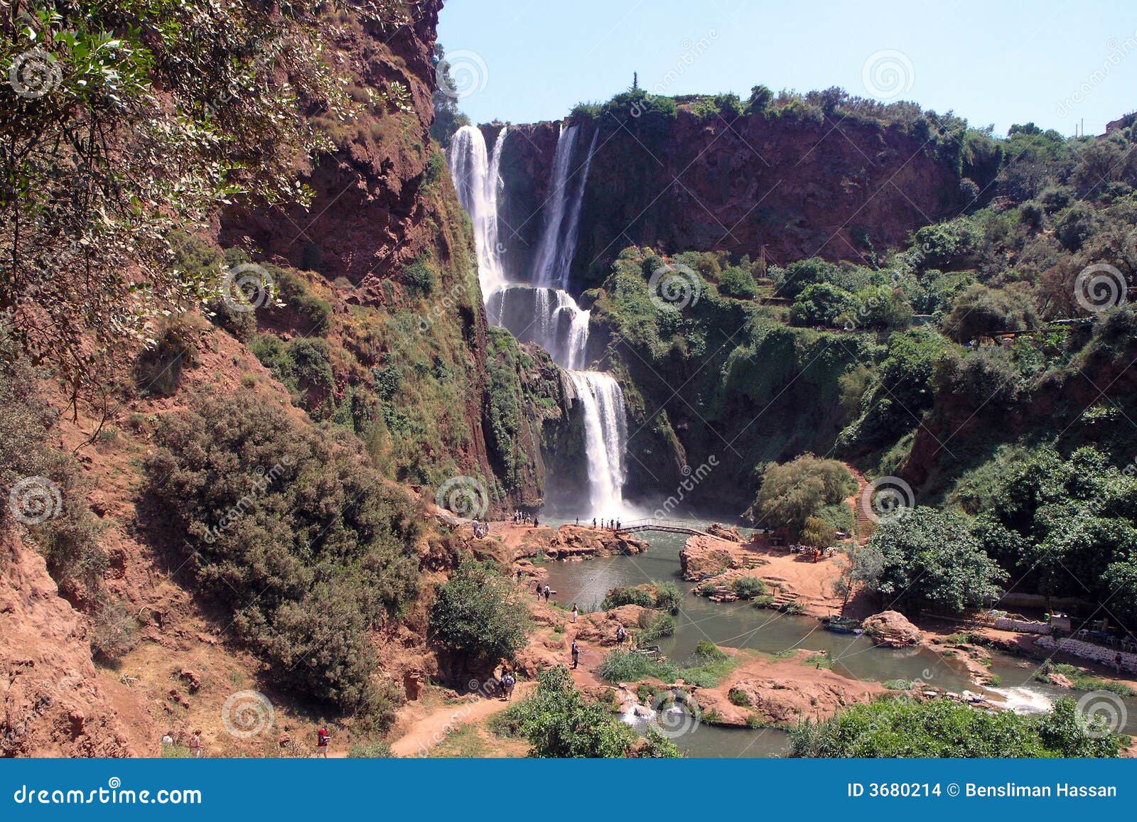 Morocco ouzoud waterfall stock photo. Image of water, africa - 3680214