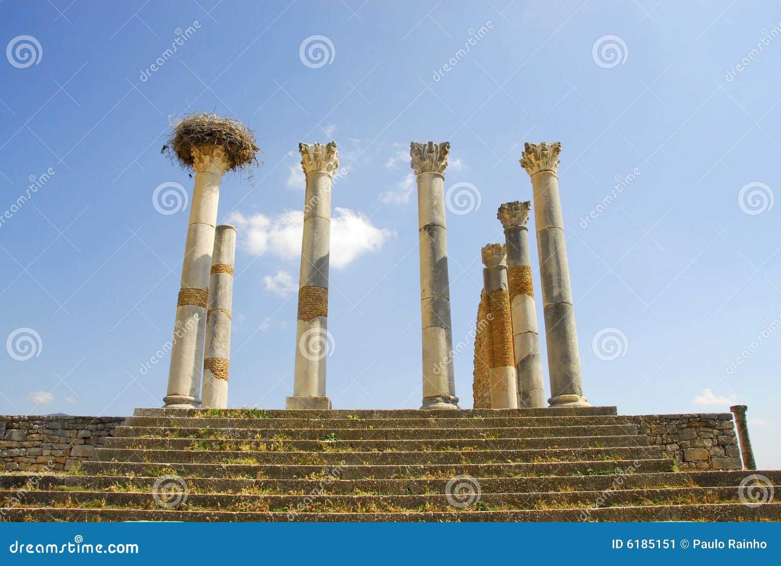 Morocco Roman ruins stock image. Image of ancient, history - 6185151