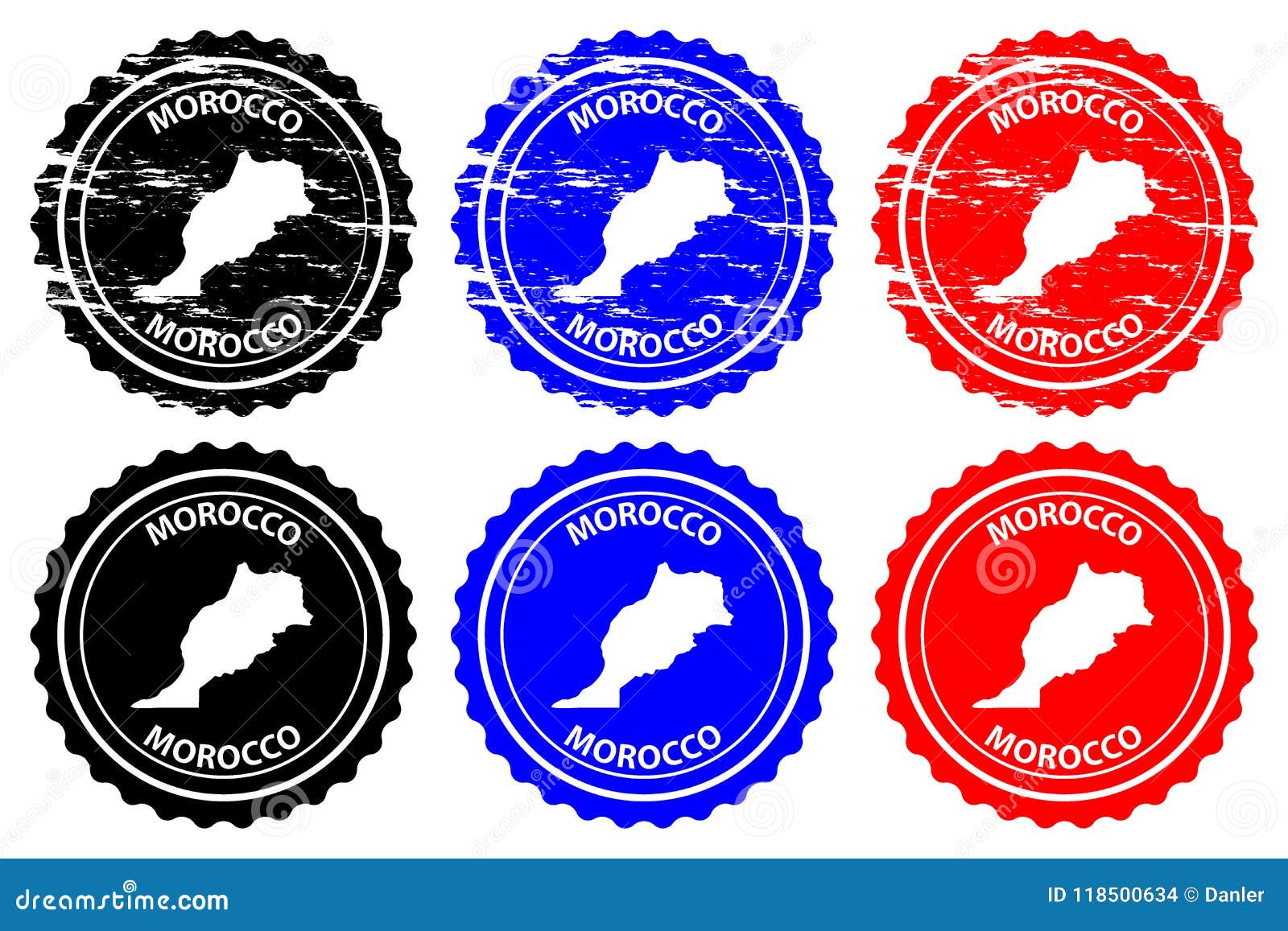 Morocco rubber stamp stock vector. Illustration of commerce - 118500634