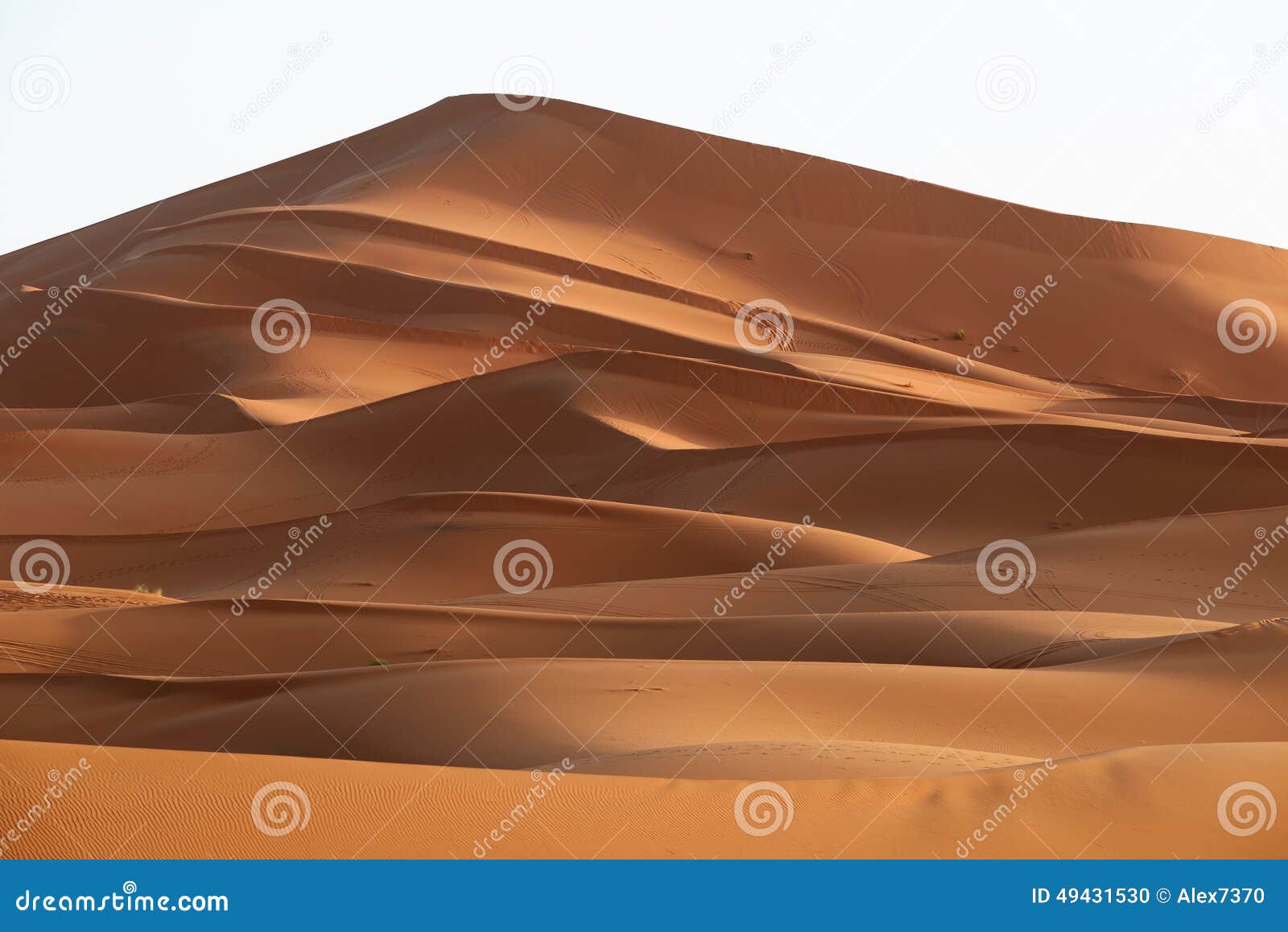 Morocco. Sand Dunes of Sahara Desert Stock Photo - Image of blue, sandy ...