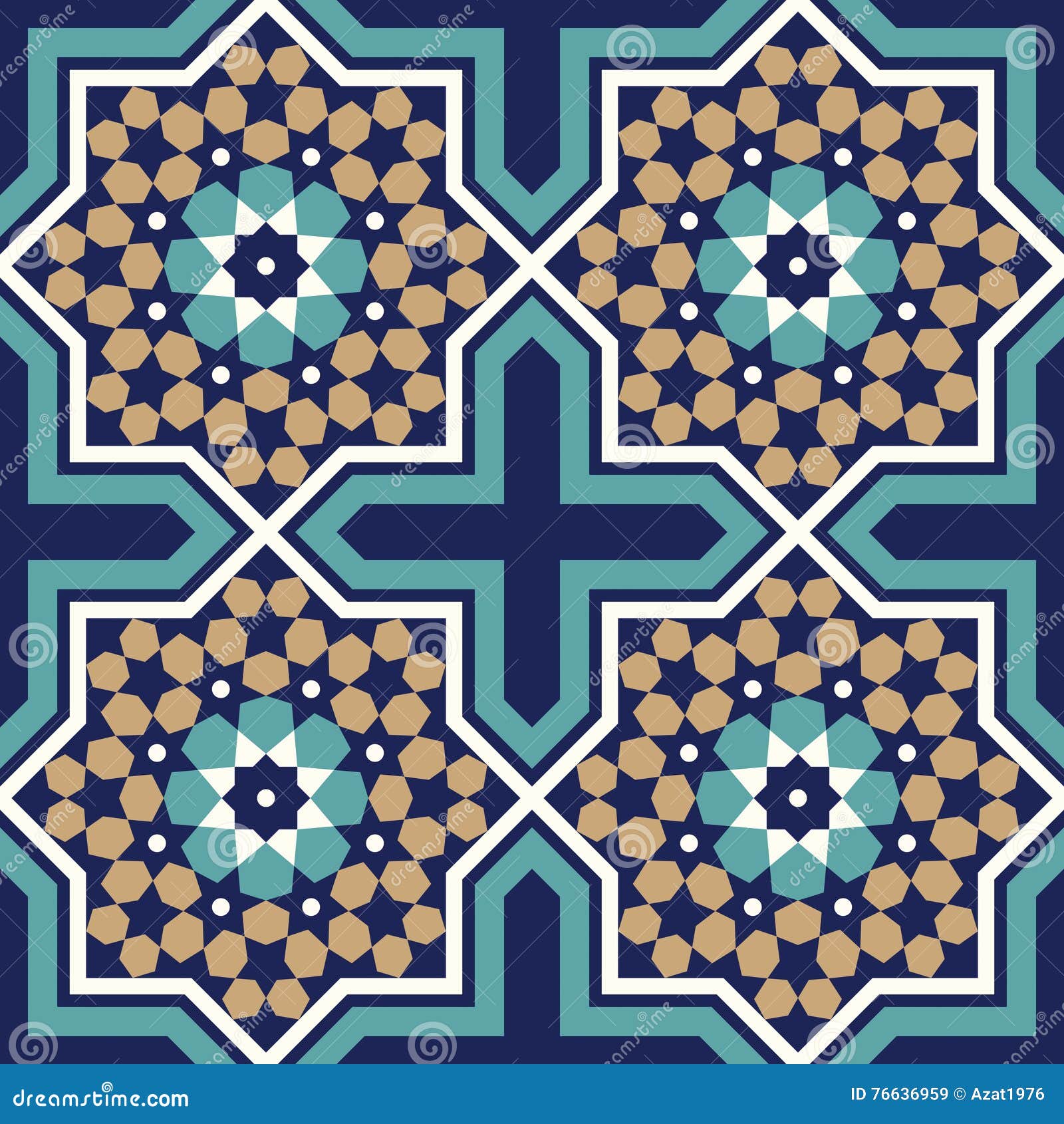 Morocco Seamless Pattern. stock vector. Illustration of graphic - 76636959