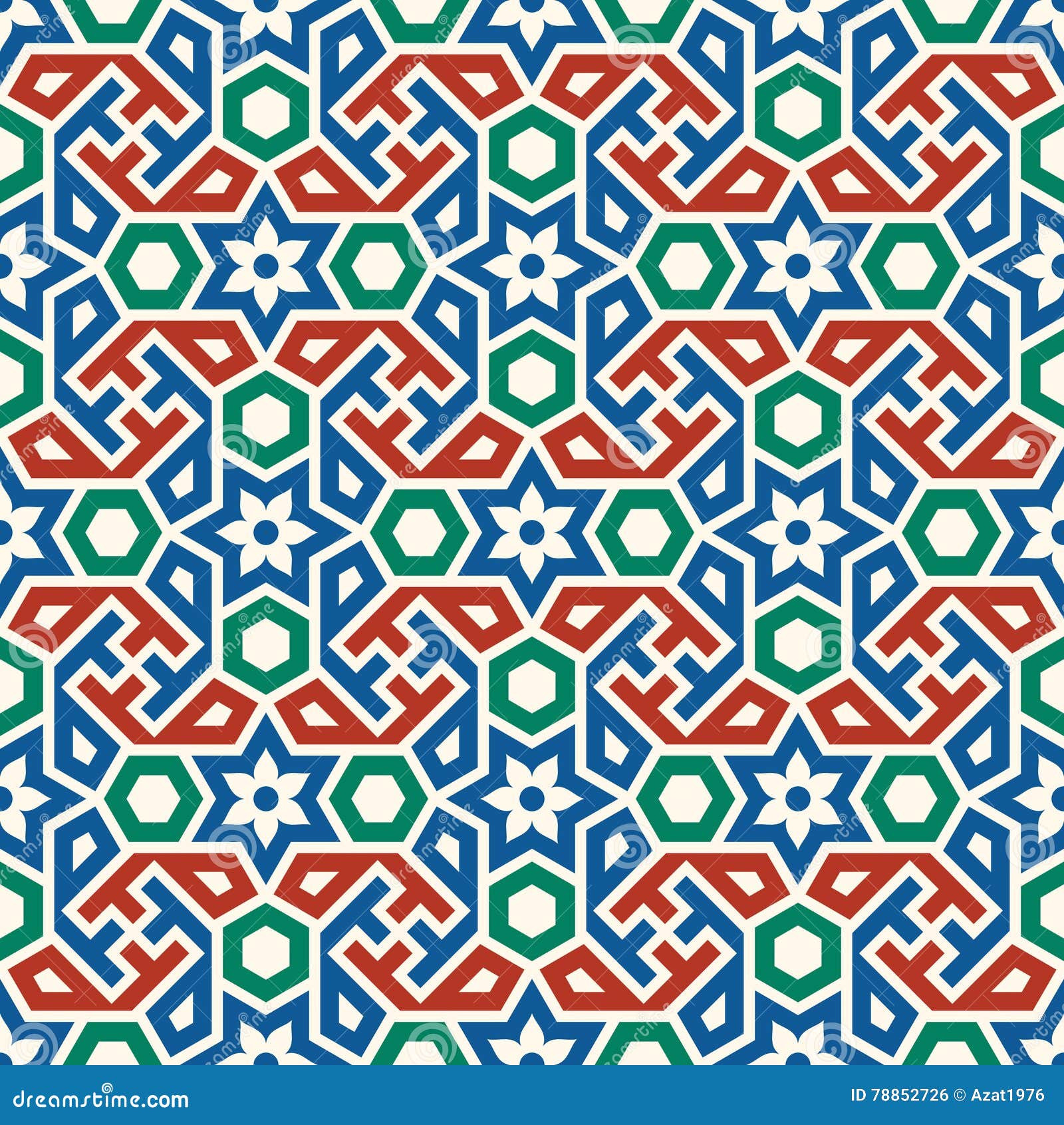 Morocco Seamless Pattern. Traditional Arabic Islamic Background Stock ...