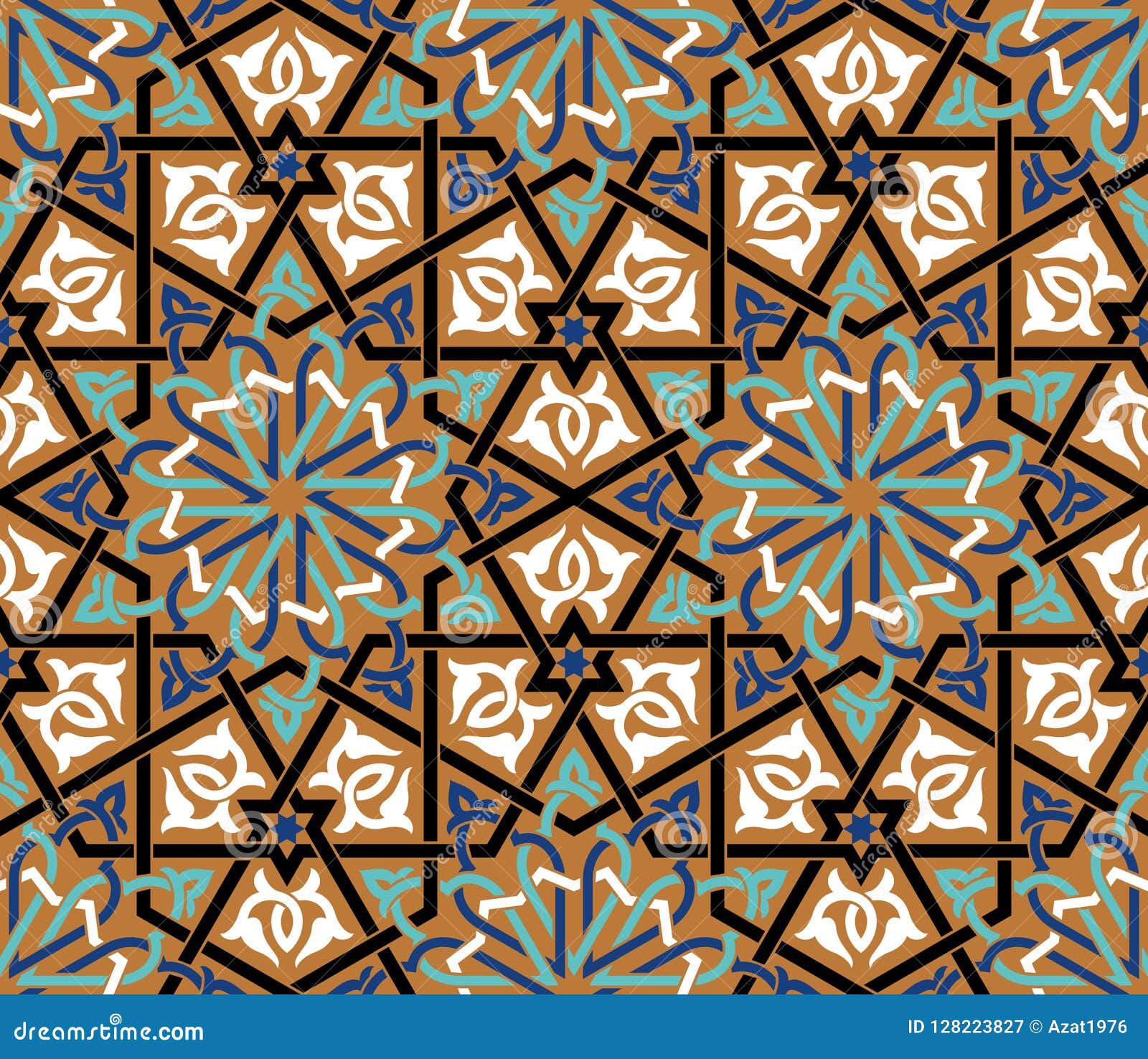 Morocco Seamless Pattern. Traditional Arabic Islamic Background. Vector ...