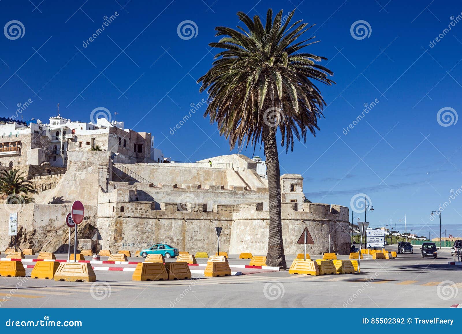 Morocco, Tanger Ancient Fortress in Old Town Editorial Photography ...