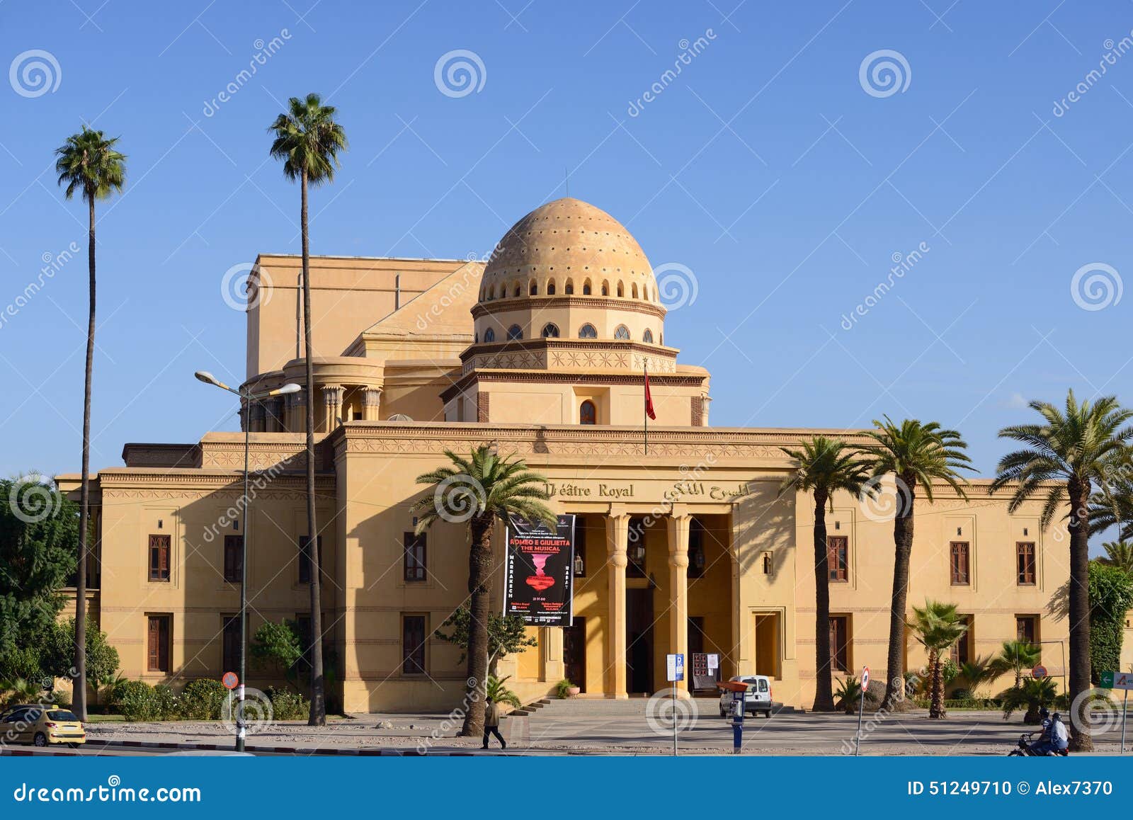 Morocco. Theatre Royal in Marrakech Editorial Image - Image of city ...