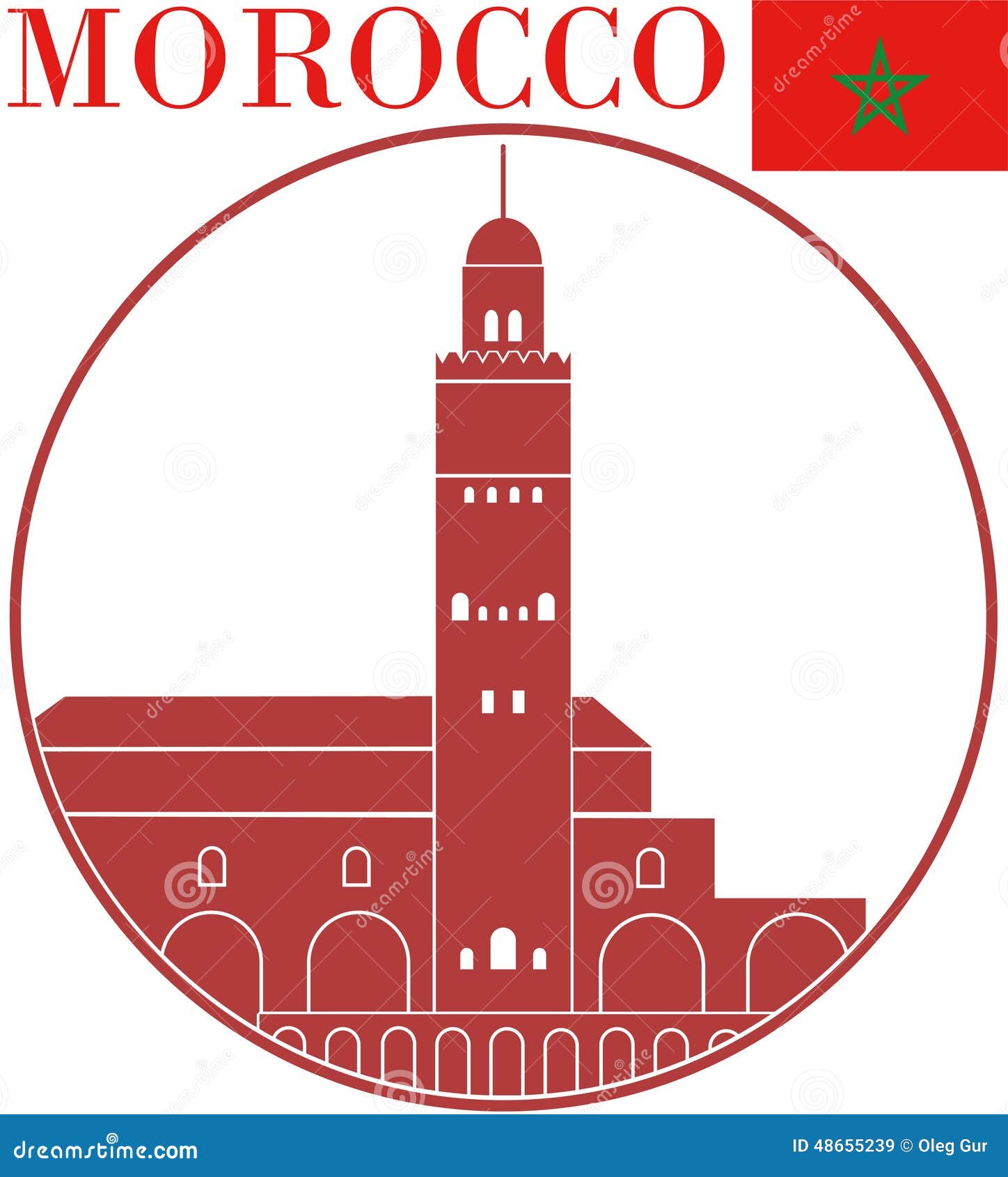 Morocco stock vector. Illustration of collection, islam - 48655239
