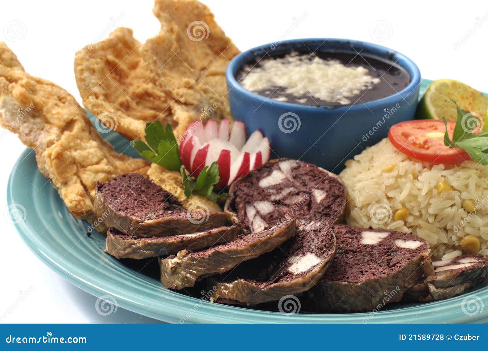 Moronga and chicharrones stock photo. Image of restaurant - 21589728