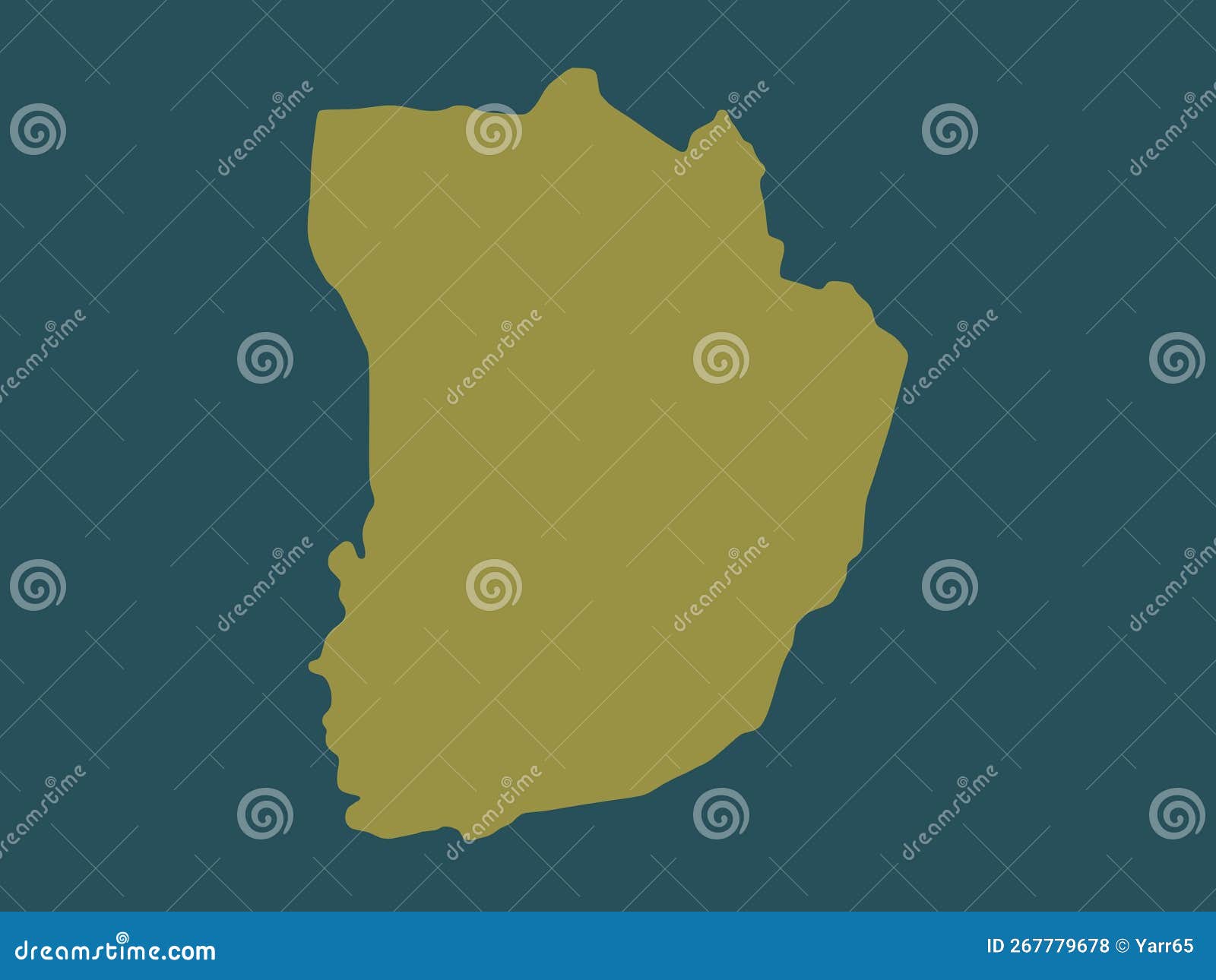 Morovis, Puerto Rico. Solid. No Legend Stock Illustration ...