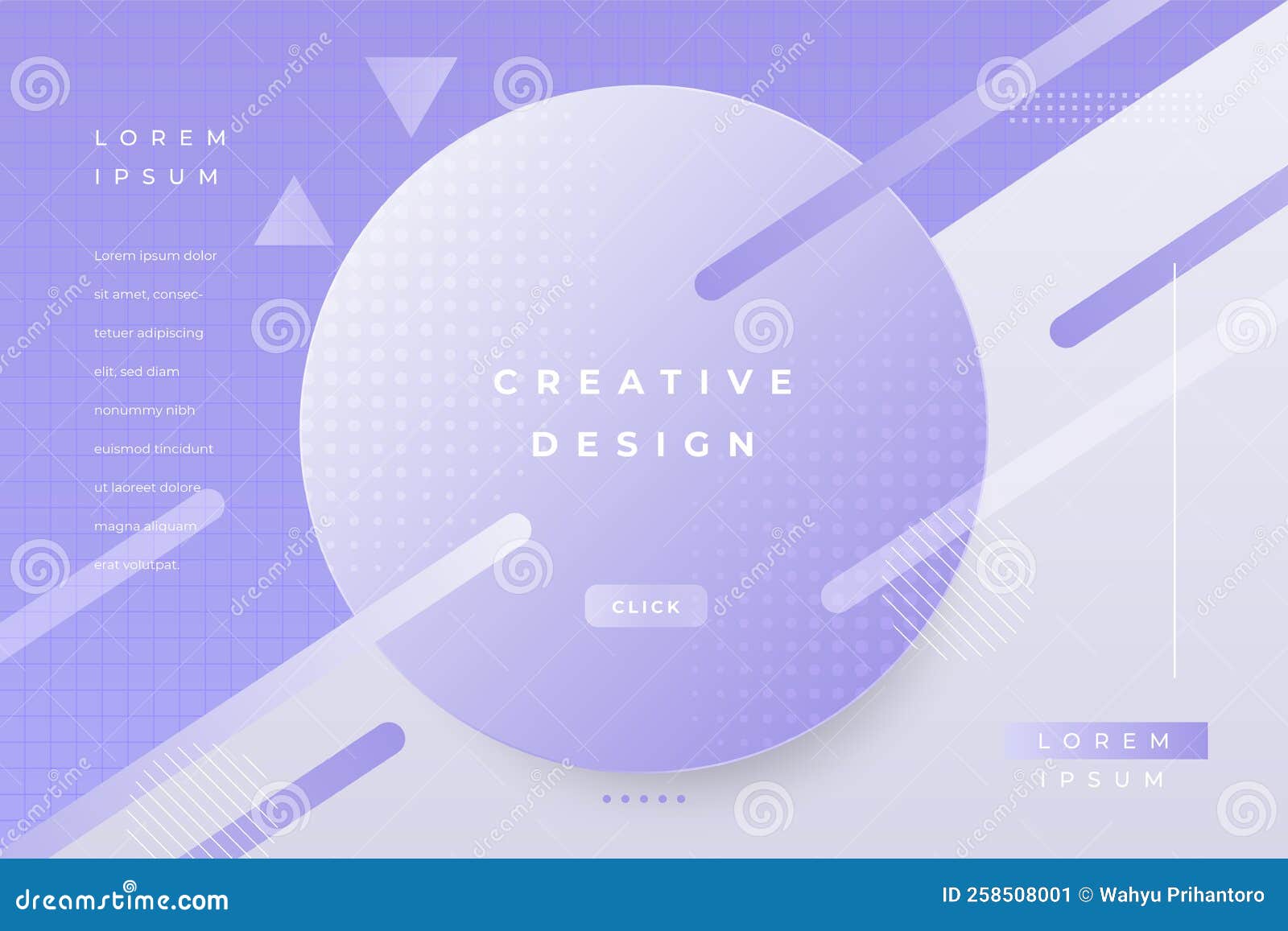 Morph Background Gradient Color Perano And Blue Chalk With Circle Shape Glass Effect Frame Title