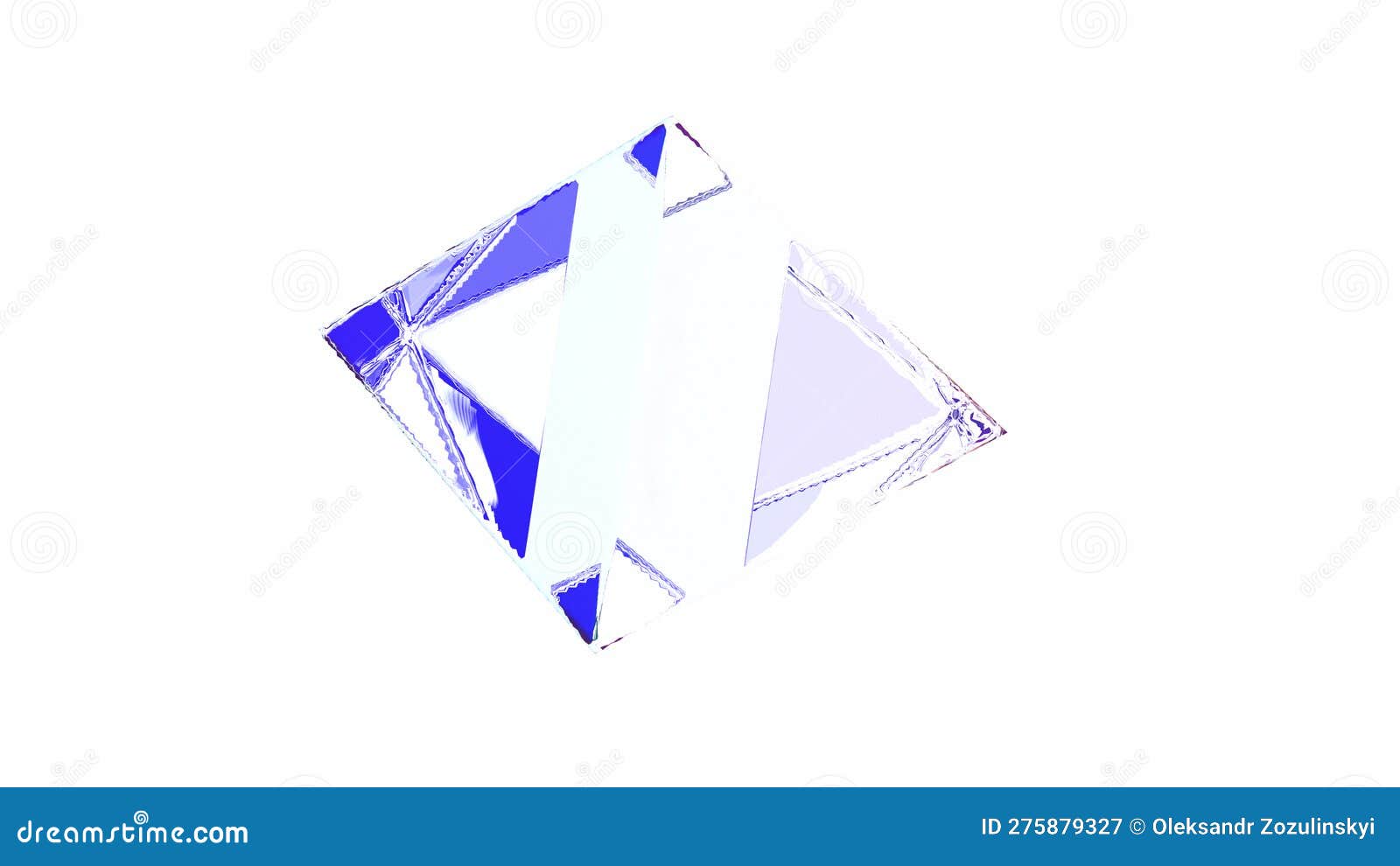 Morph of Different Glass Geometric Shapes 3d Stock Illustration ...