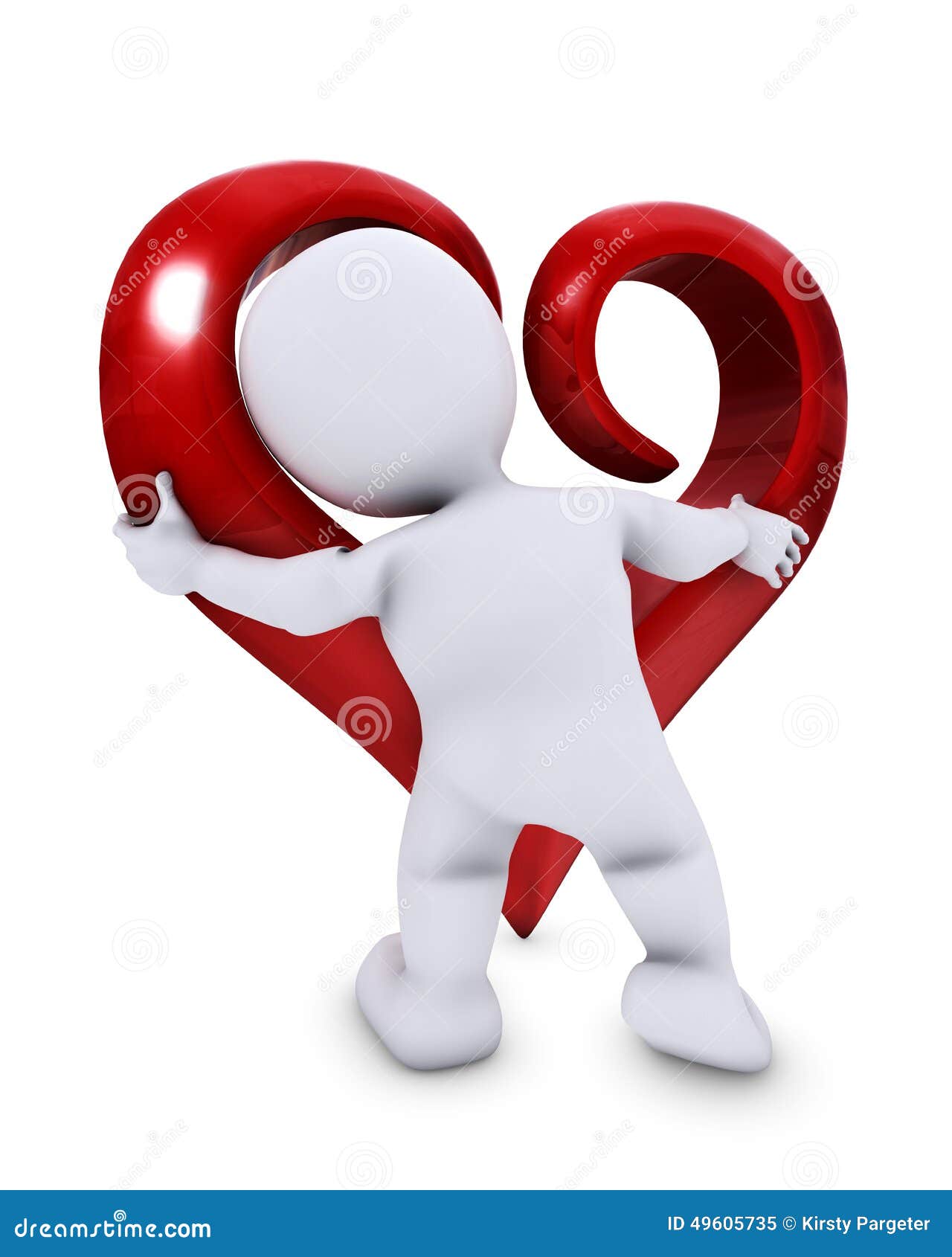 Morph man with heart stock illustration. Illustration of dating - 49605735