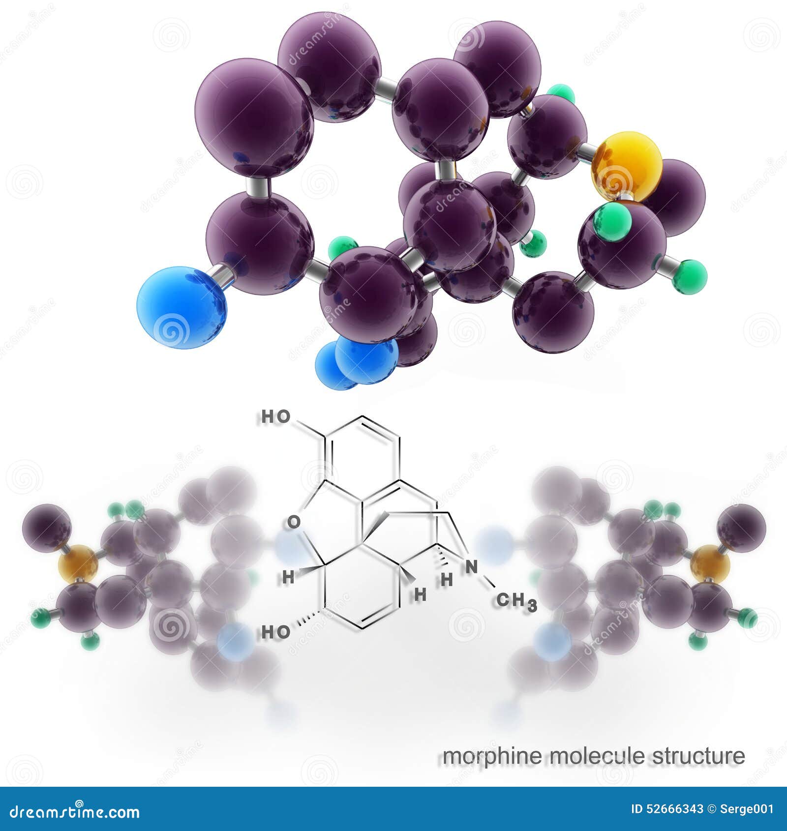 Morphine Molecule Structure Royalty-Free Stock Photography ...