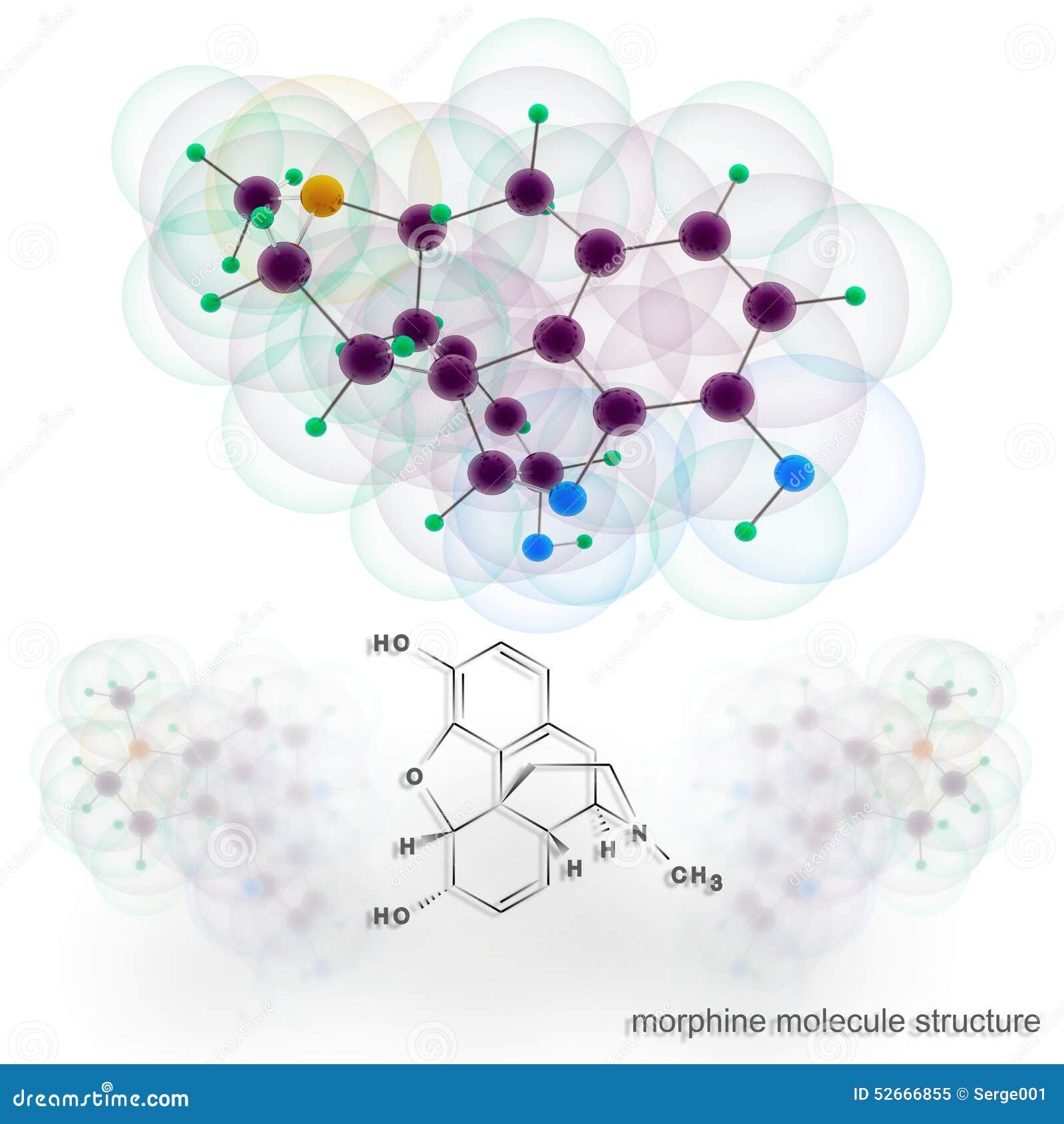 Morphine Molecule Structure Royalty-Free Stock Photography ...