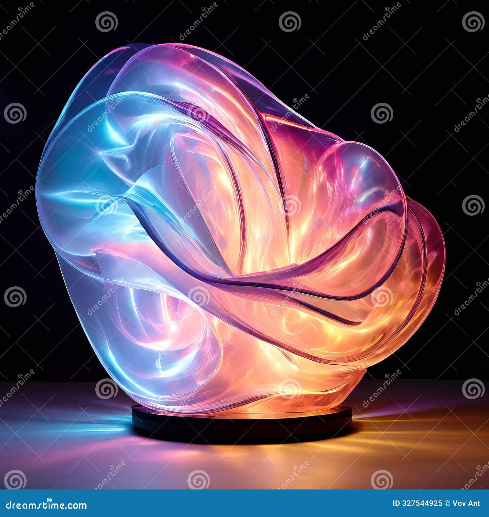 Morphing Light Sculpture a Sculpture that Changes Shape and Cl Stock ...