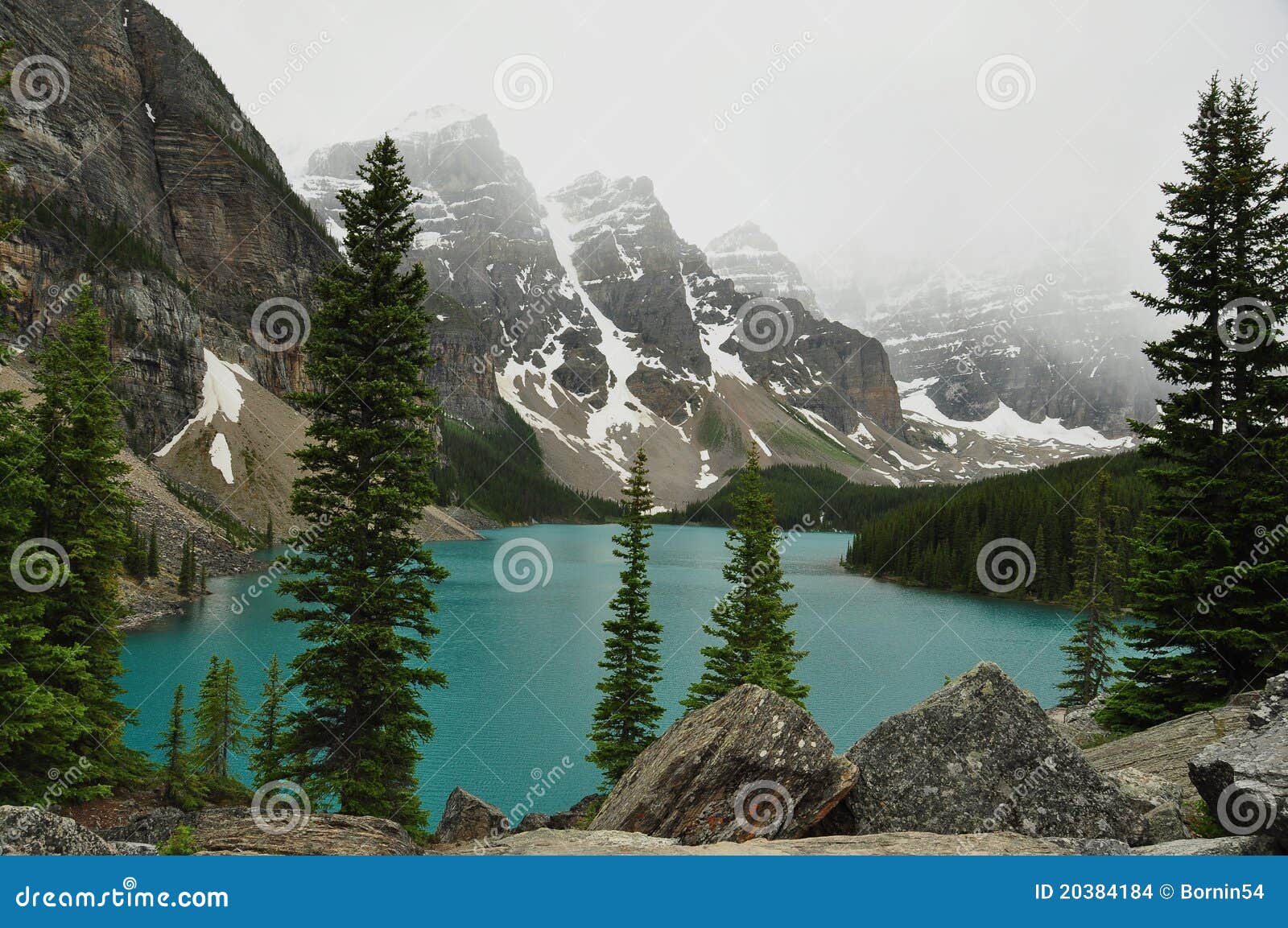 Alpine Morraine Lake,Alberta,Canada Stock Photo - Image of fresh ...