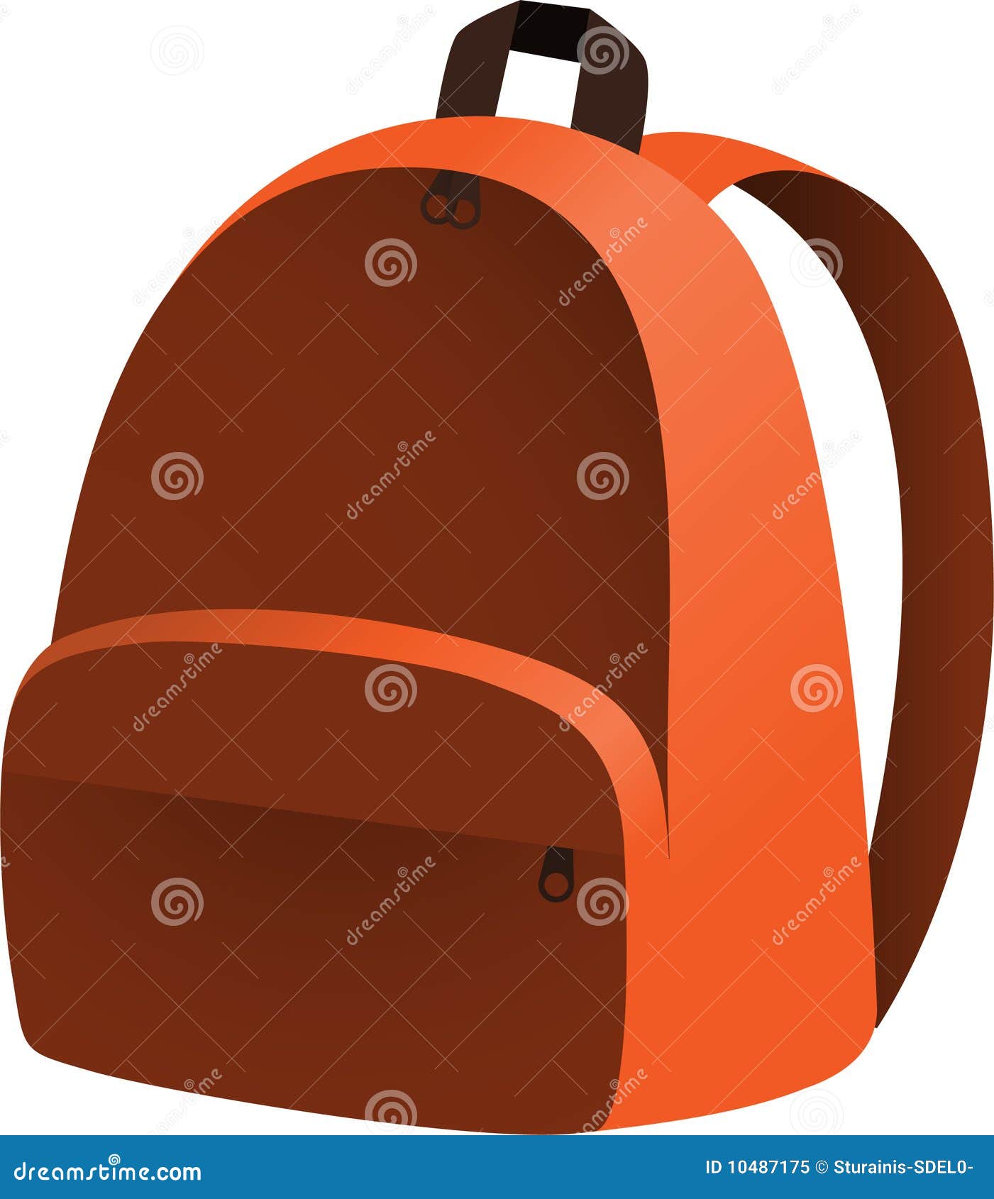Morral anaranjado ilustración del vector. Ilustración de nadie - 10487175