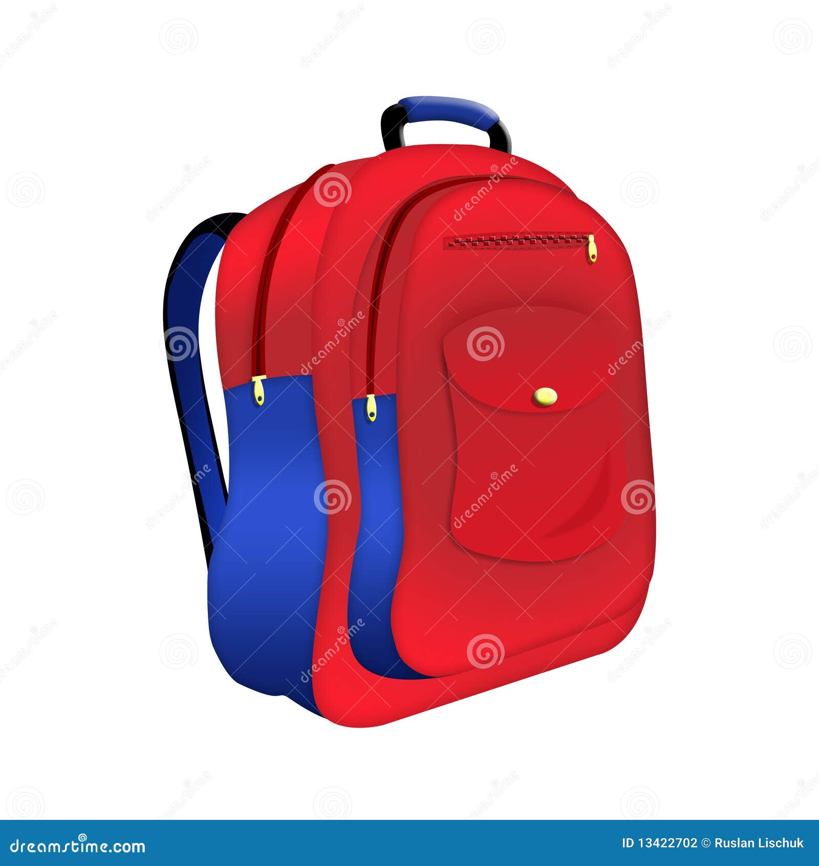 Morral de la escuela stock de ilustración. Ilustración de aislado ...