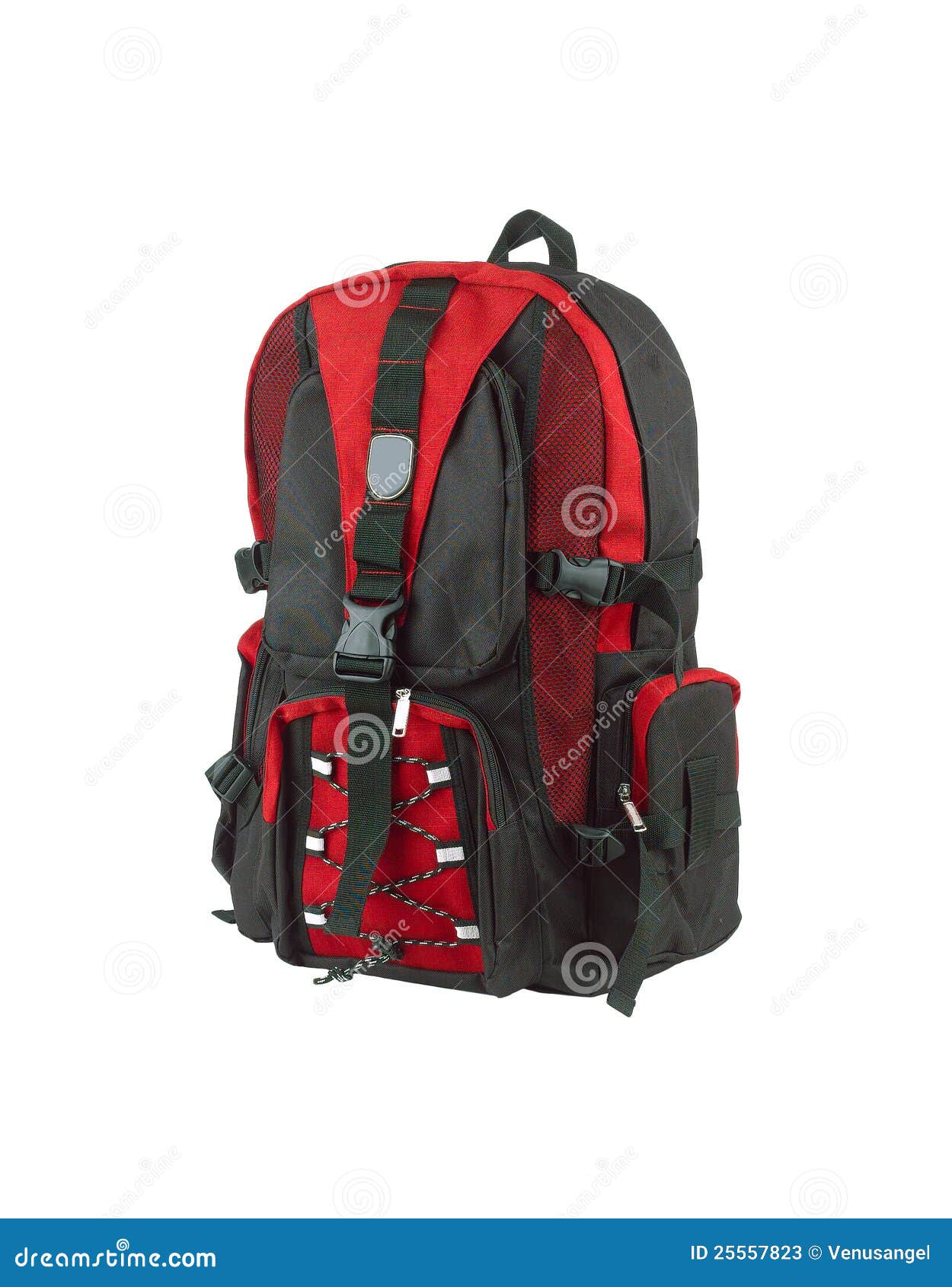 Morral rojo de la lona imagen de archivo. Imagen de color - 25557823