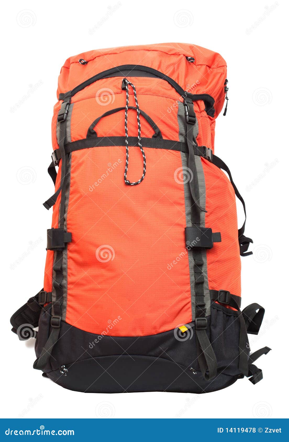 Morral Rojo-negro aislado foto de archivo. Imagen de recorrido - 14119478