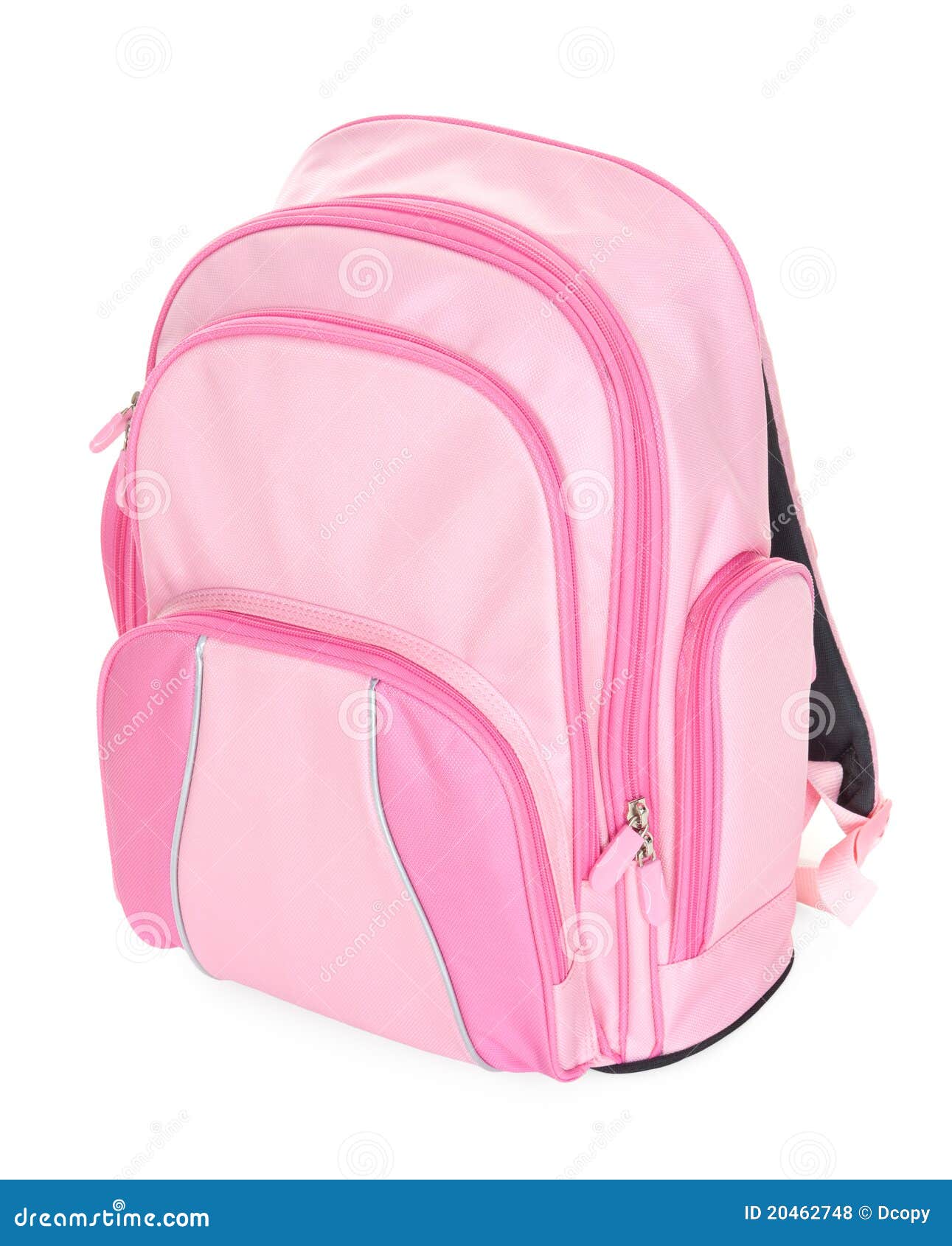 Morral Rosado De La Escuela Foto de archivo - Imagen de aislado, grande ...