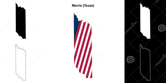 Morris outline map stock illustration. Illustration of contour - 324148150