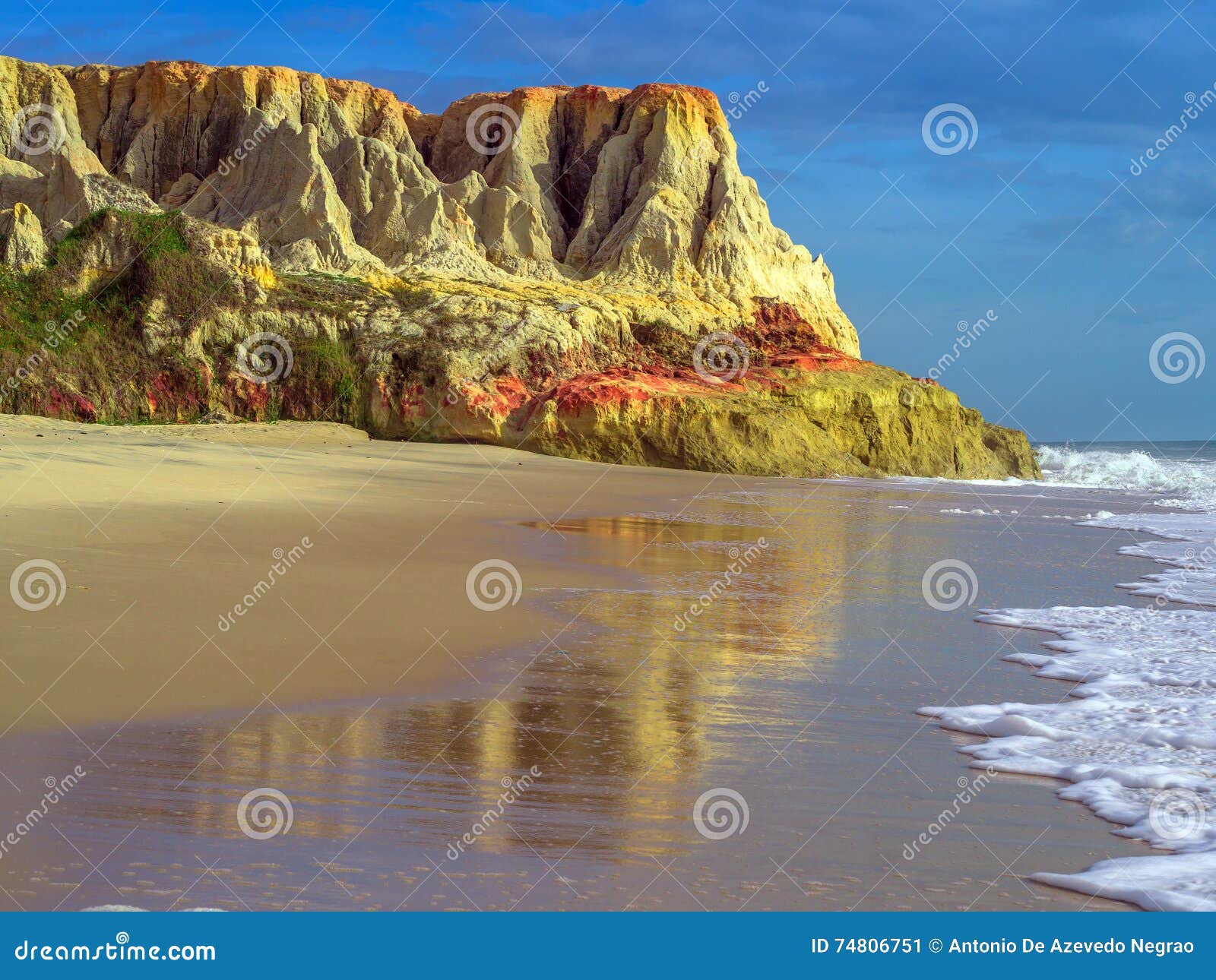 Morro Branco beach stock image. Image of morro, outdoors - 74806751
