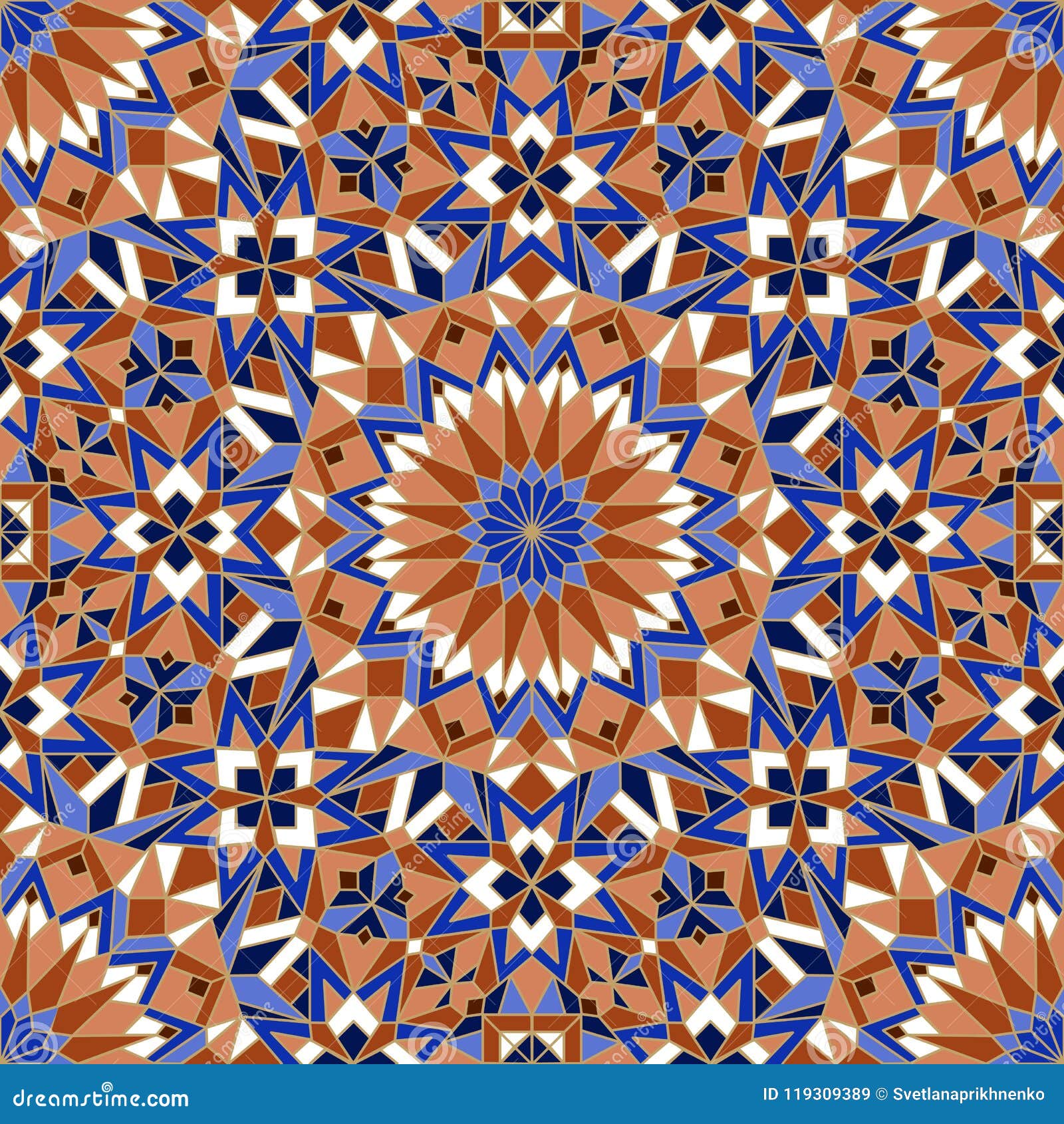 Morrocan pattern stock vector. Illustration of arabic - 119309389