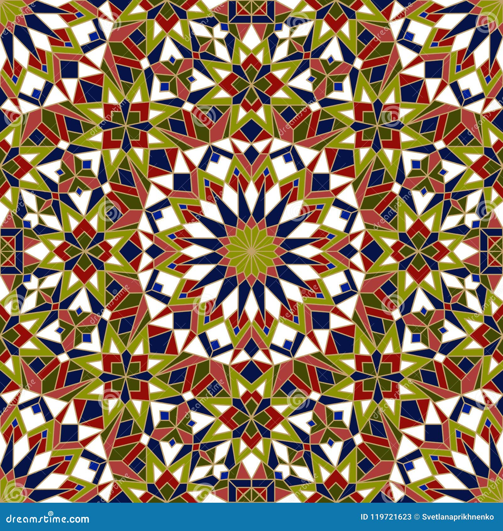 Morrocan pattern stock vector. Illustration of tile - 119721623