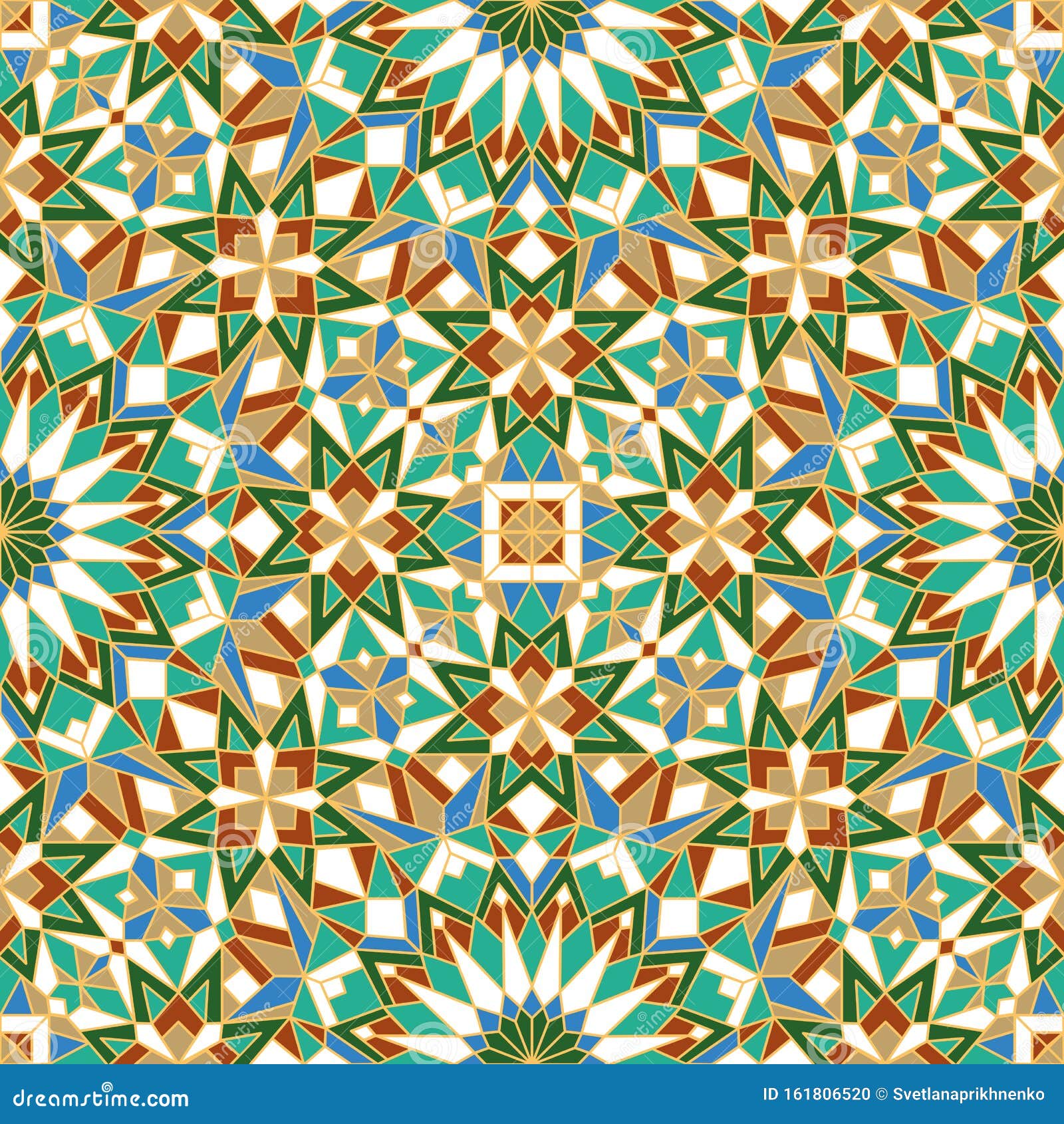 Morrocan pattern stock vector. Illustration of geometric - 161806520