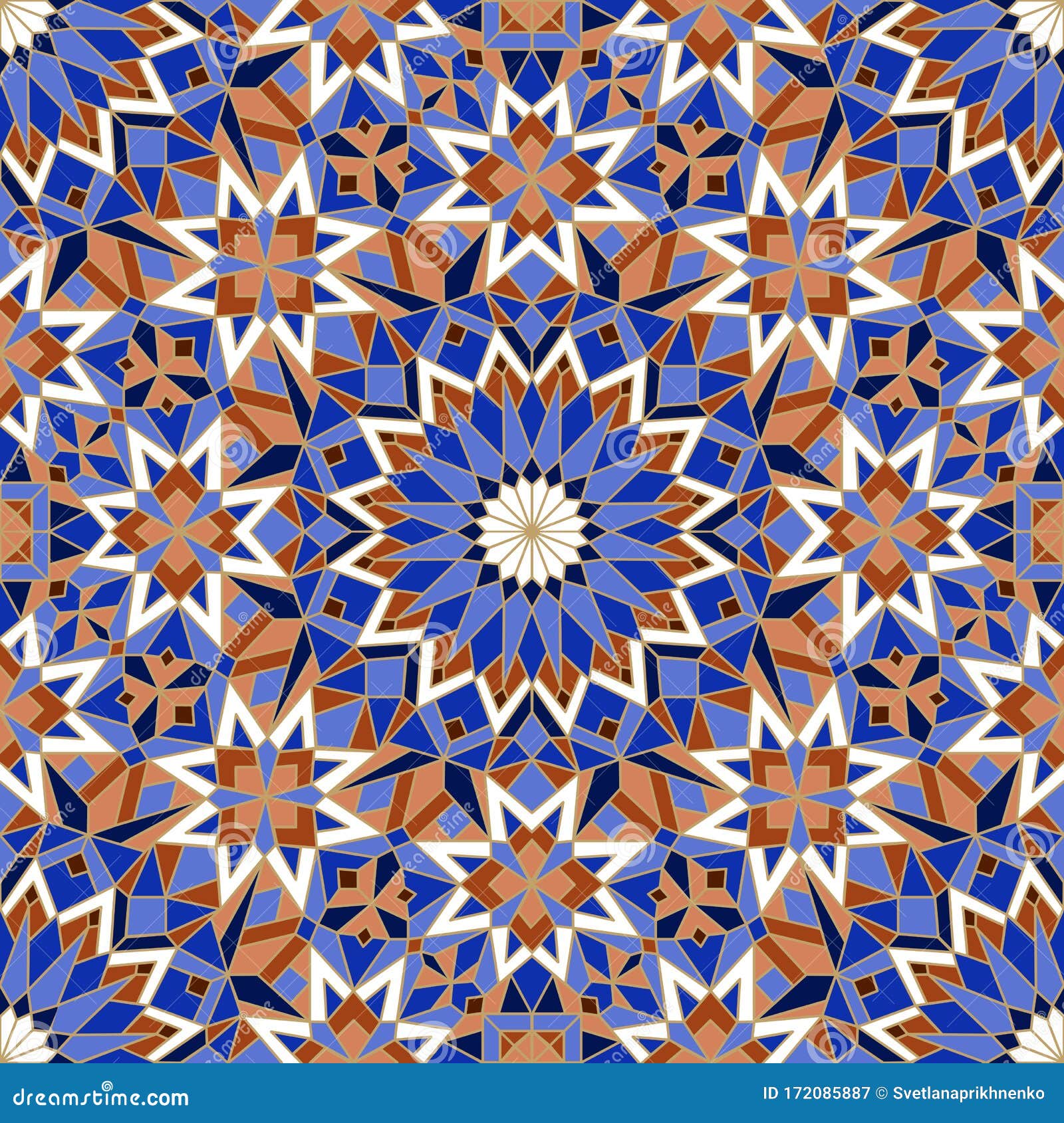 Morrocan pattern stock vector. Illustration of decorative - 172085887