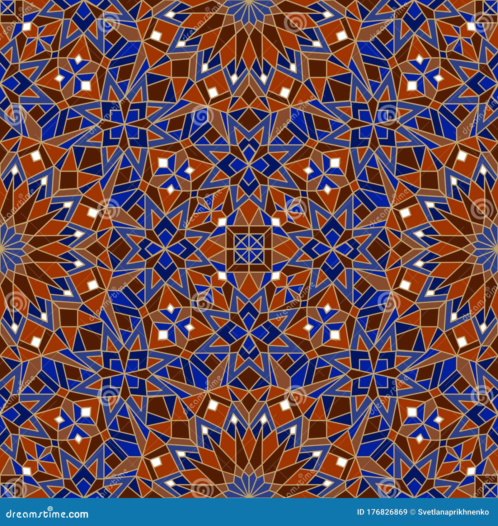 Morrocan pattern stock vector. Illustration of oriental - 176826869